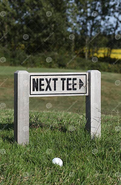 Next tee sign stock image. Image of putt, person, control - 15891659