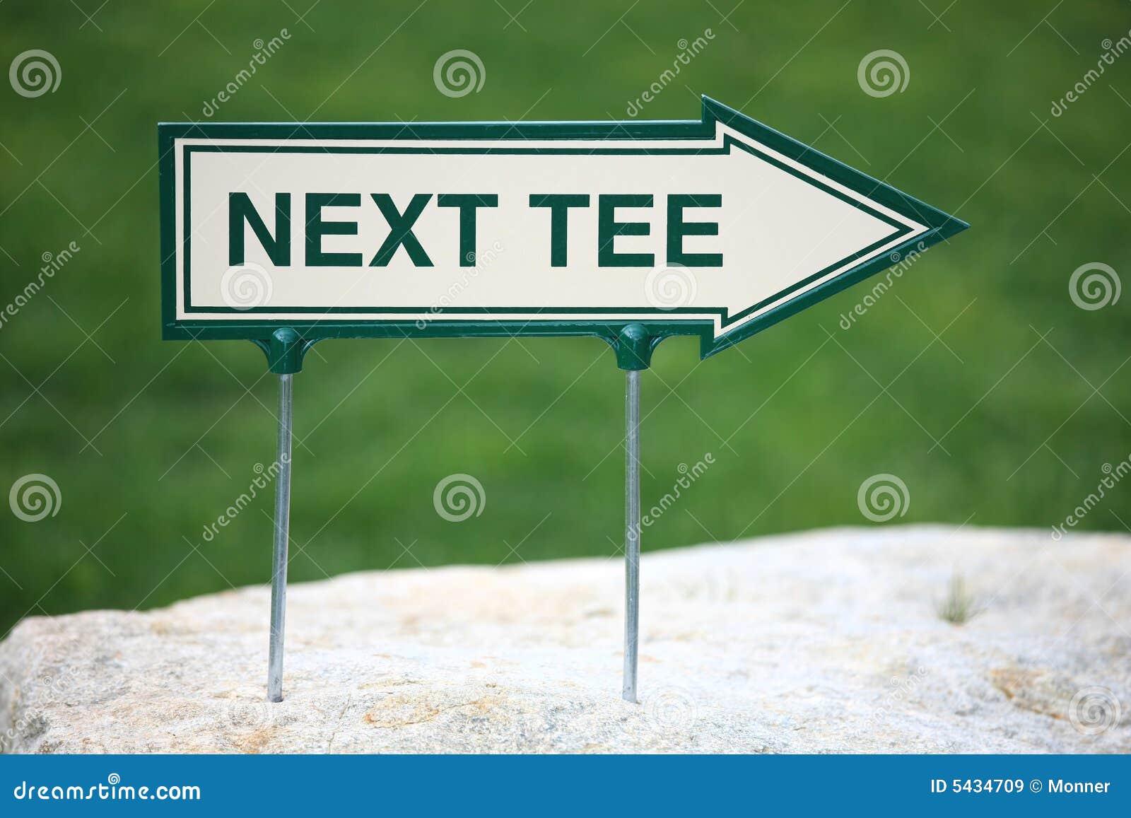 Next Tee Sign stock image. Image of stone, white, right - 5434709