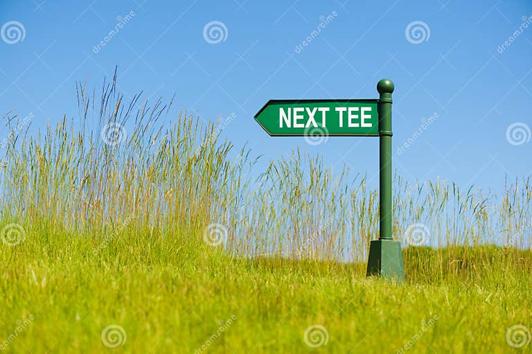 Next tee sign stock image. Image of summer, golf, lifestyle - 55311635