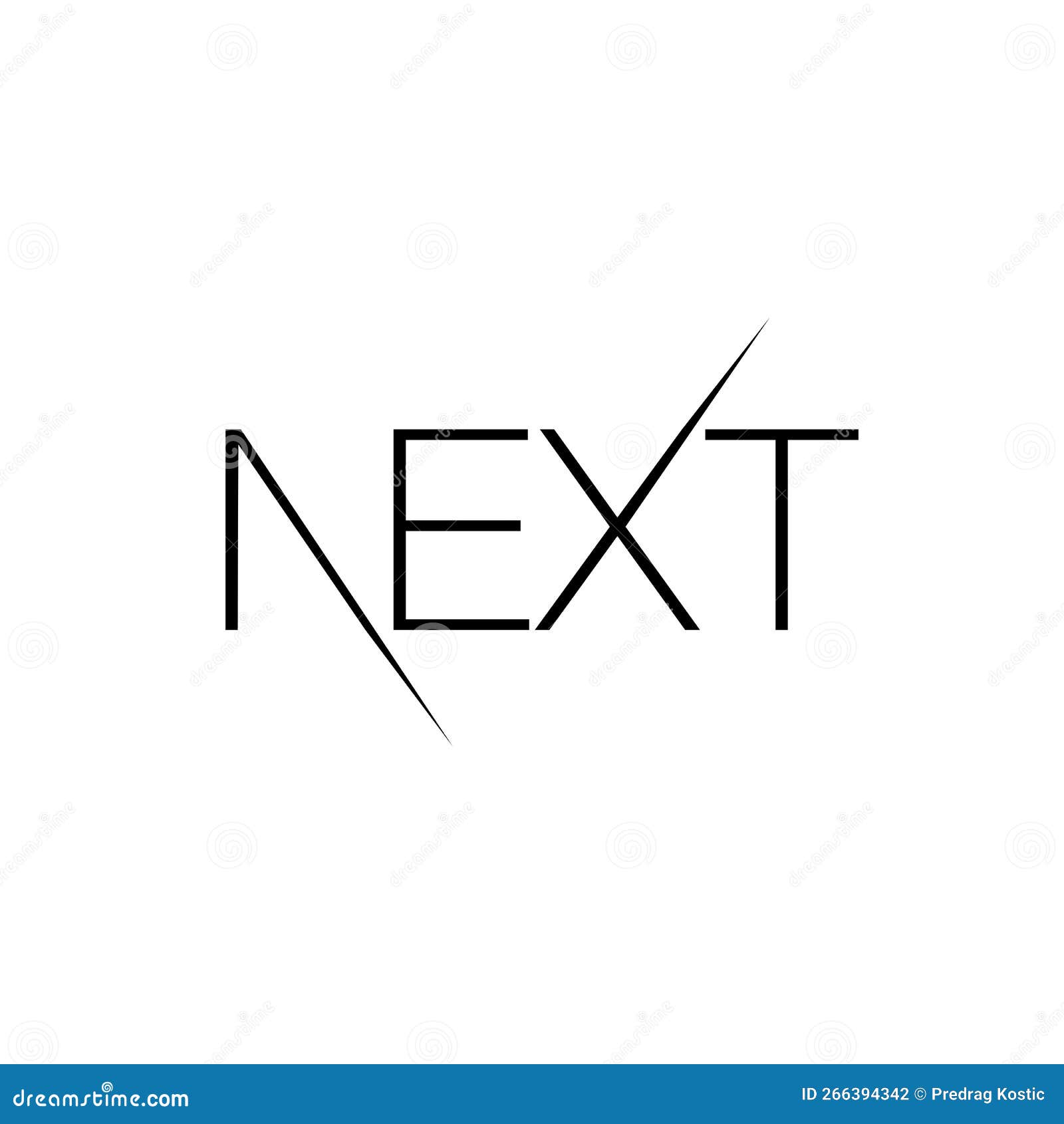 Next text logo stock illustration. Illustration of business - 266394342