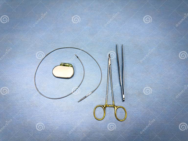Next To a Pacemaker are Surgical Instruments Stock Image - Image of ...