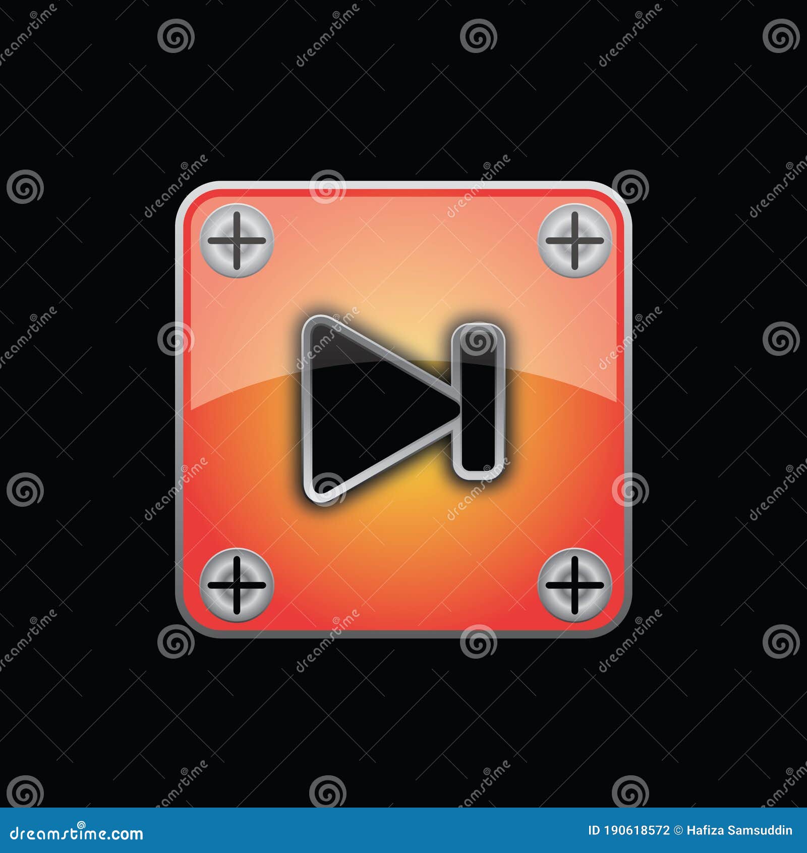 Next Track Button. Vector Illustration Decorative Design Stock Vector ...