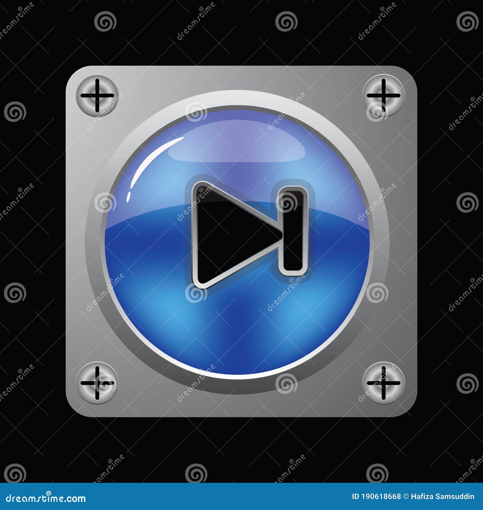 Next Track Button. Vector Illustration Decorative Design Stock Vector ...