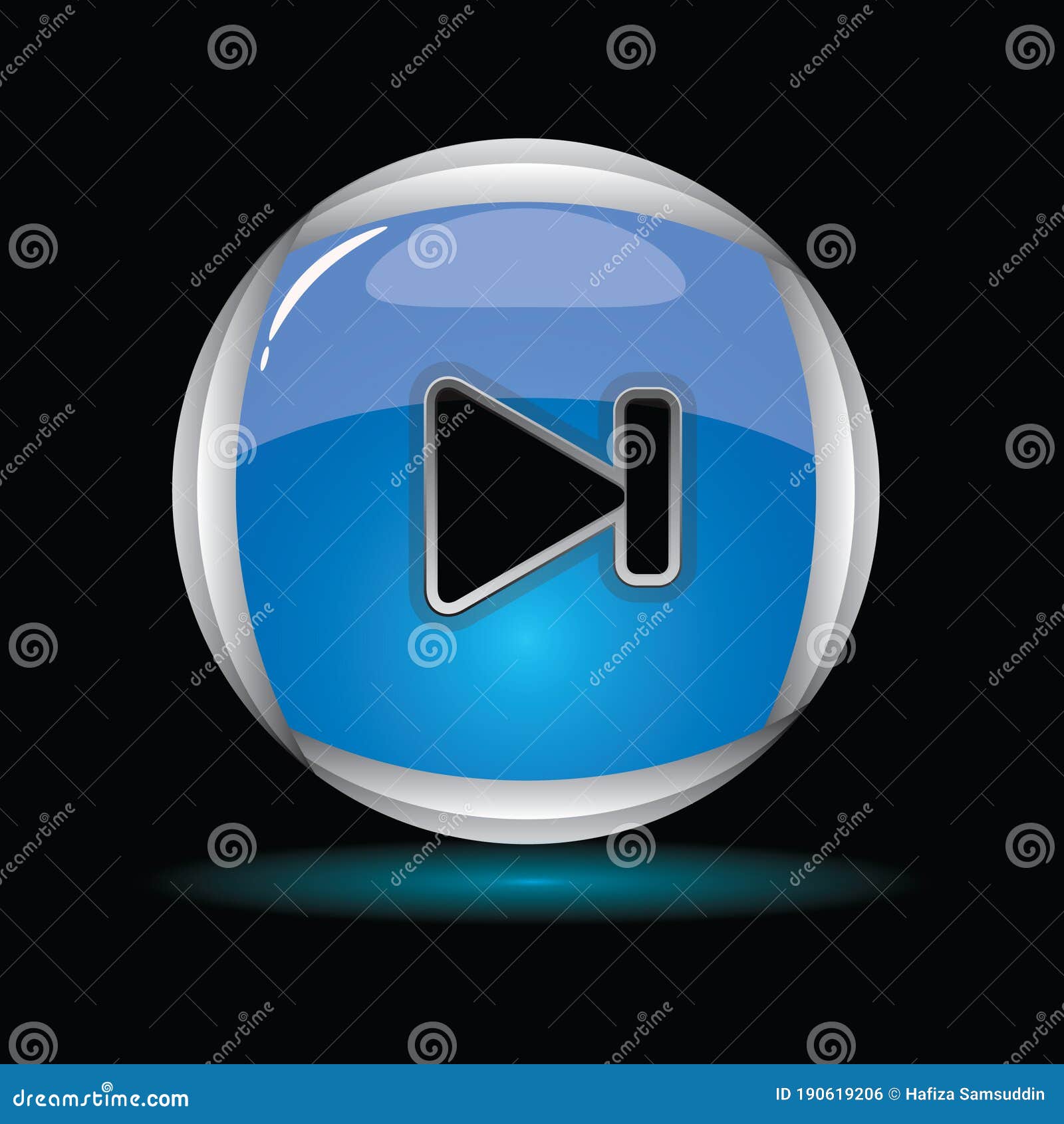 Next Track Button. Vector Illustration Decorative Design Stock Vector ...