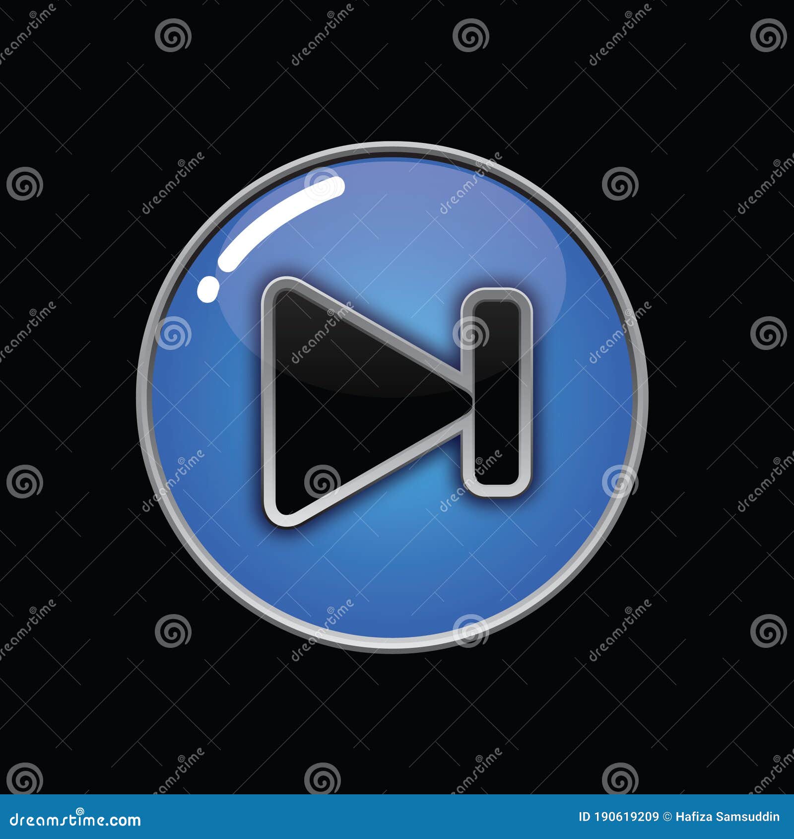 Next Track Button. Vector Illustration Decorative Design Stock Vector ...
