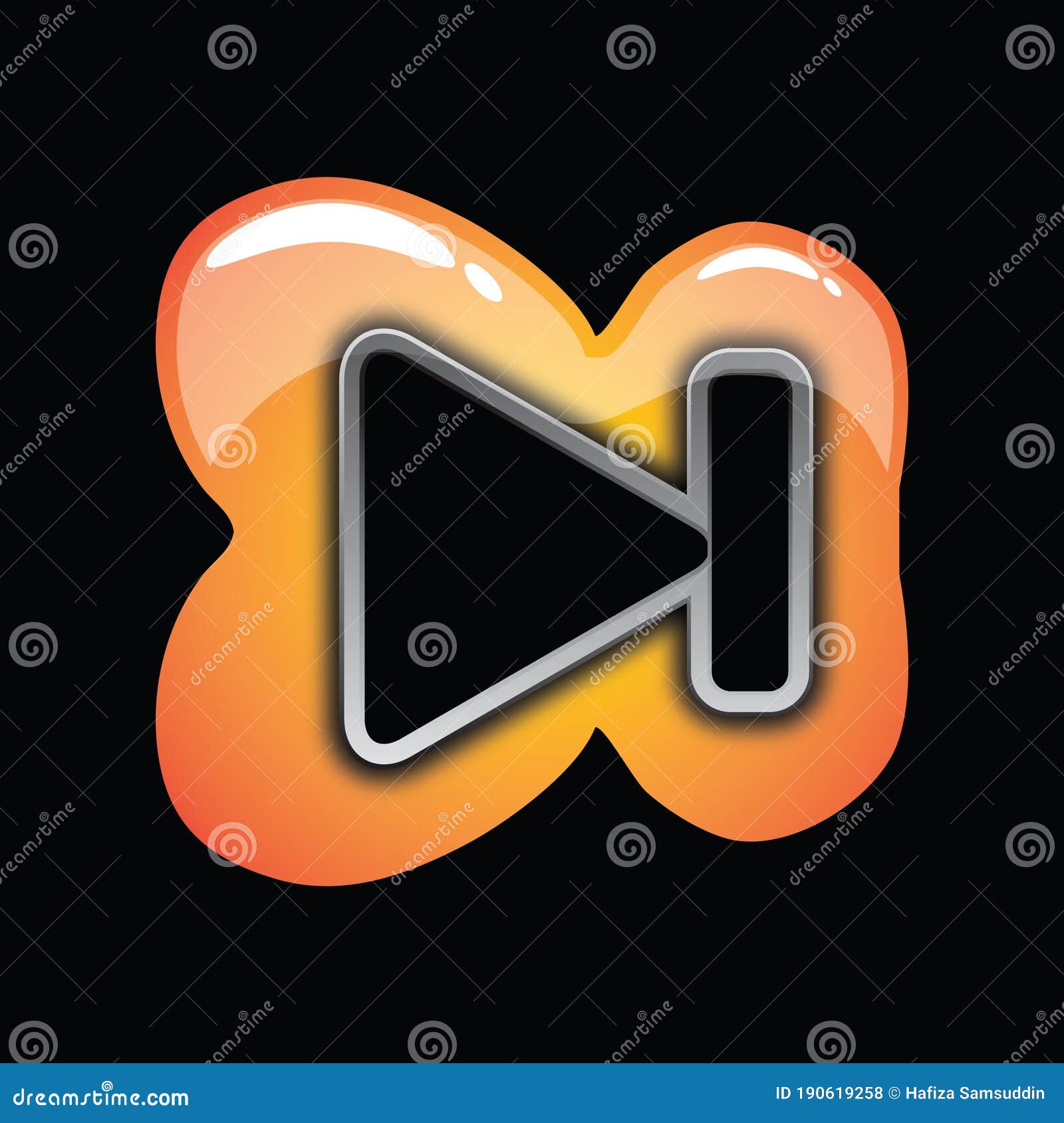 Next Track Button. Vector Illustration Decorative Design Stock Vector ...