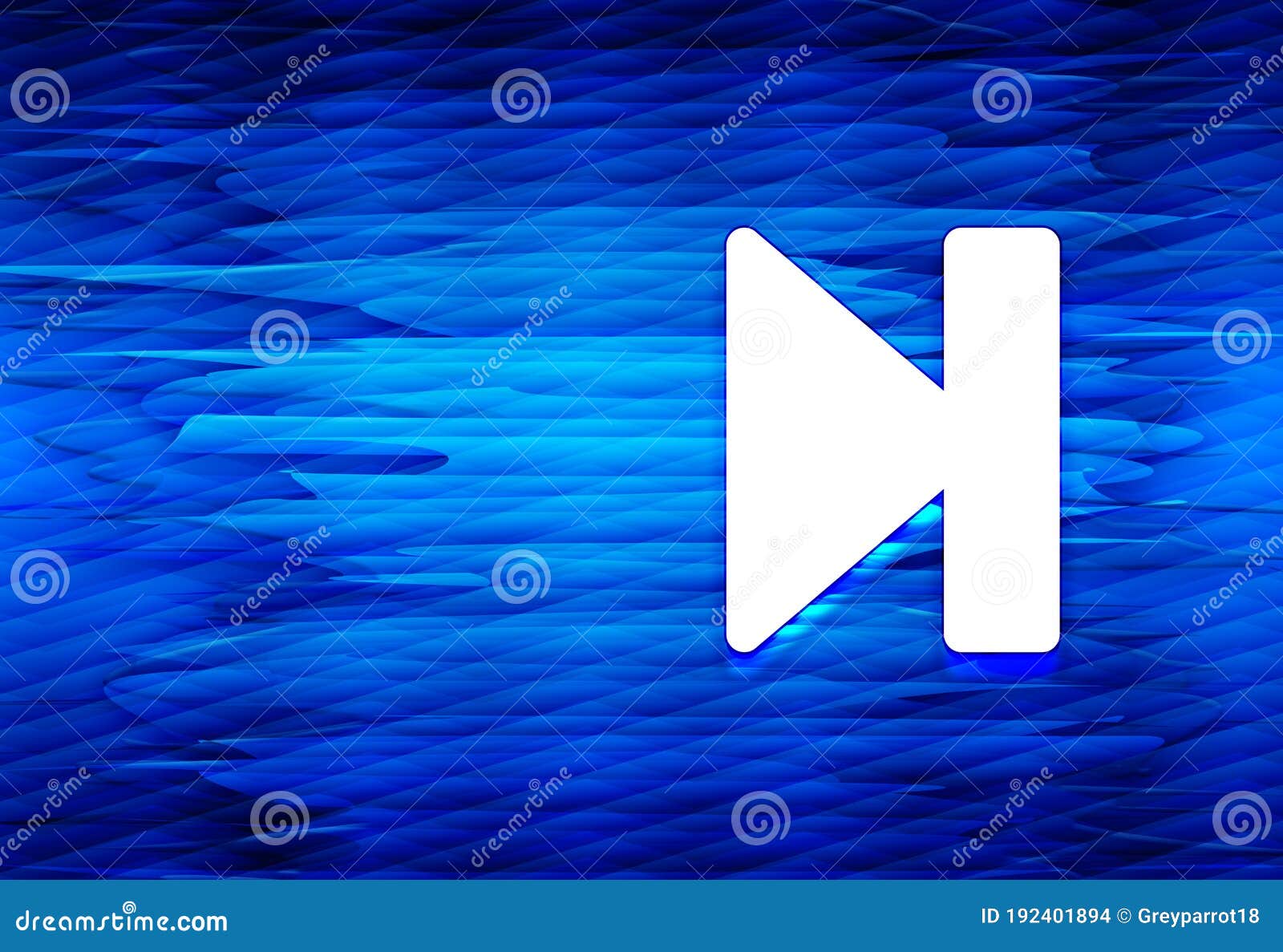 Next Track Icon Aqua Wave Abstract Blue Background Illustration Stock ...