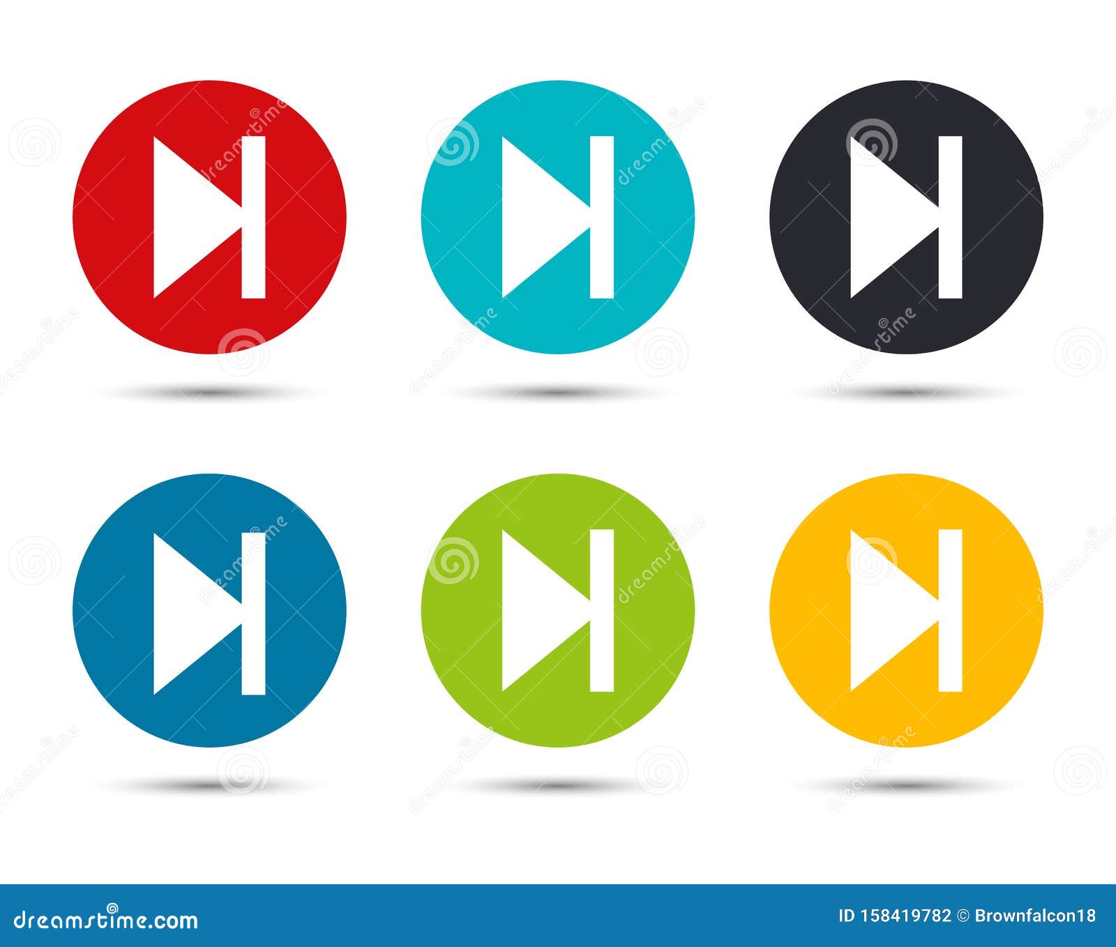 Next Track Icon Flat Round Button Set Illustration Design Stock Vector ... Next Track Icon Flat Round Button Set Illustration Design Stock Vector ...