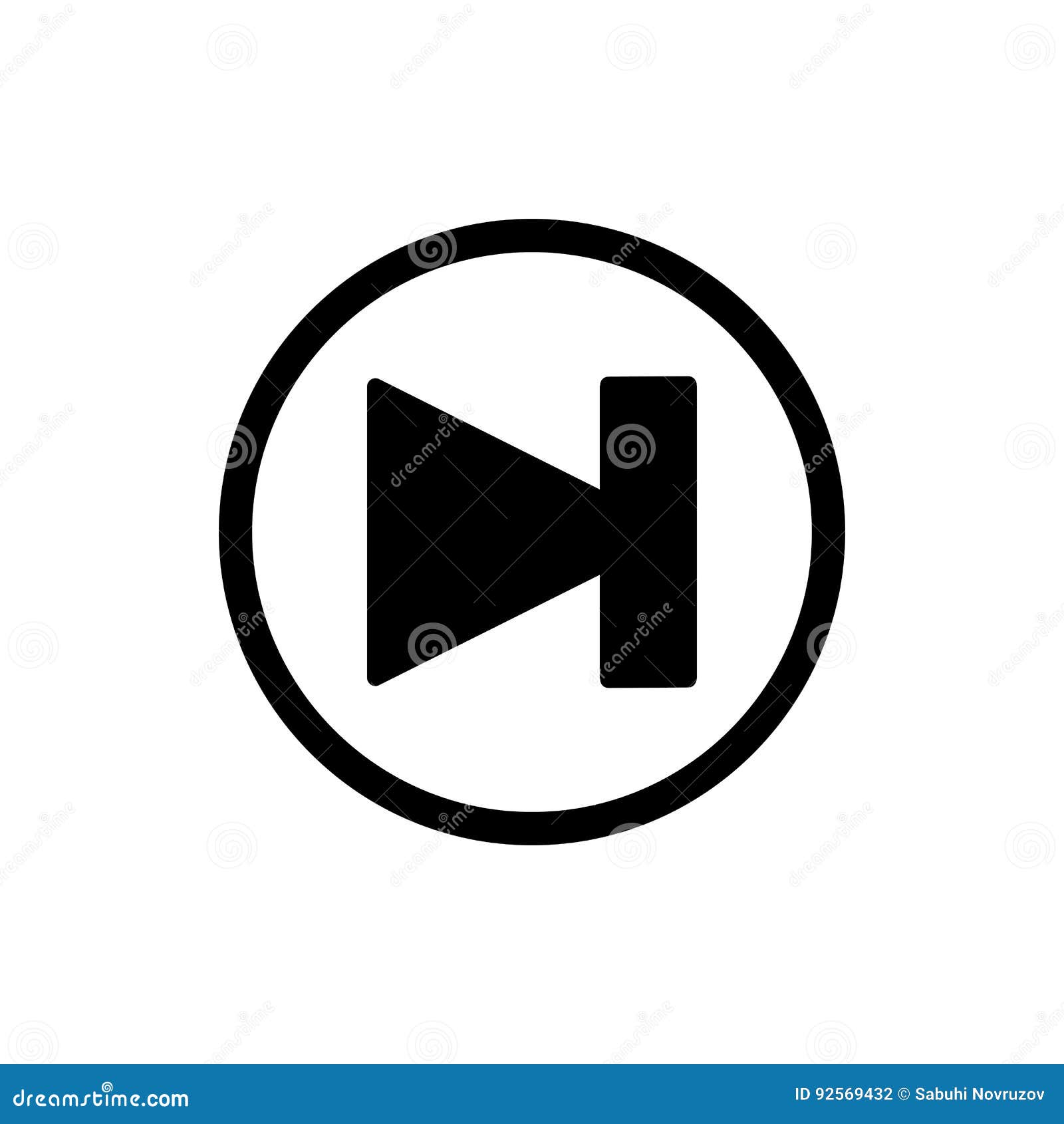 Next Track Icon Vector. Simple Vector Symbol, Audio Concept Stock ...