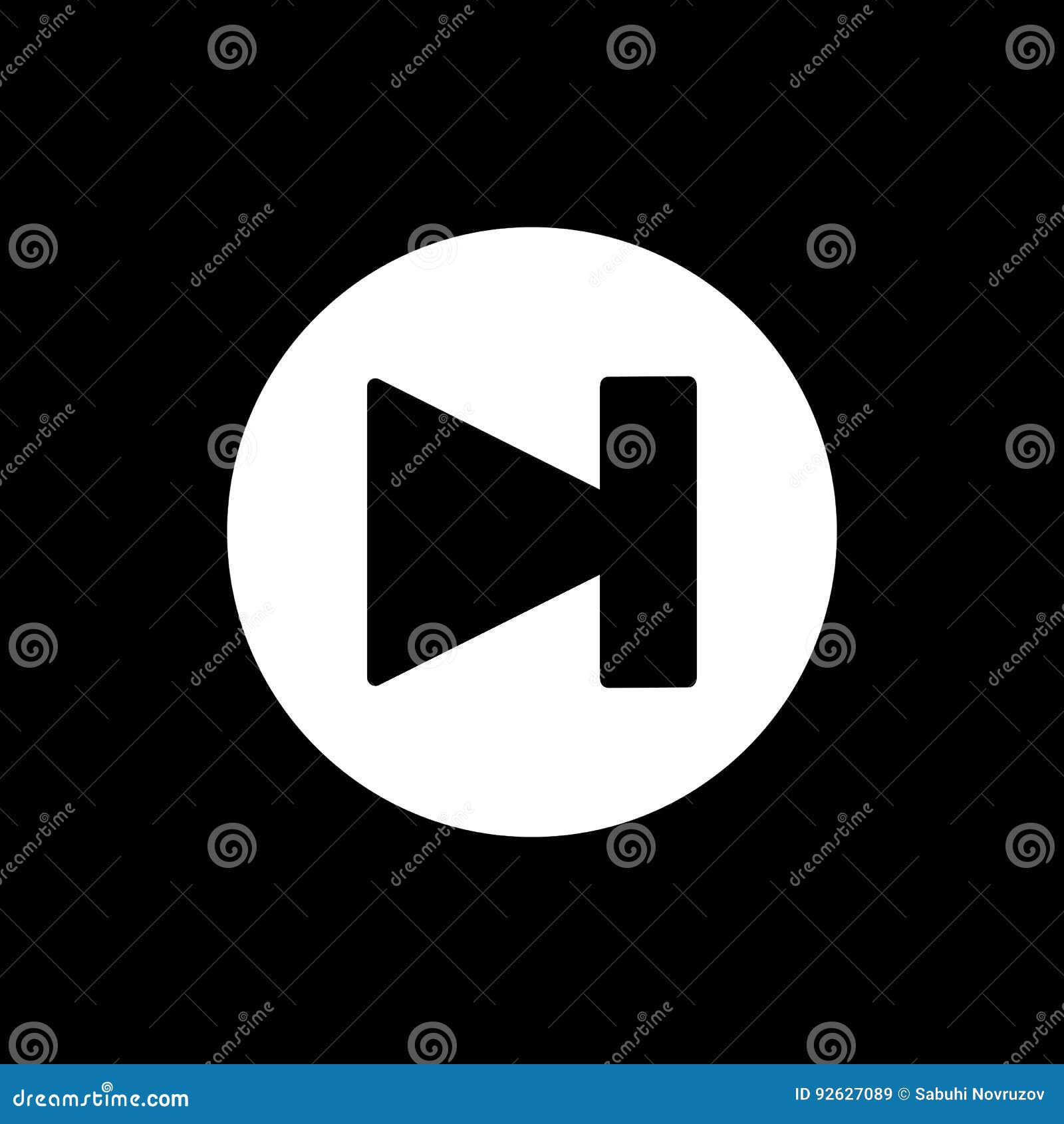Next Track Icon Vector. Simple Vector Symbol, Audio Concept Stock ...