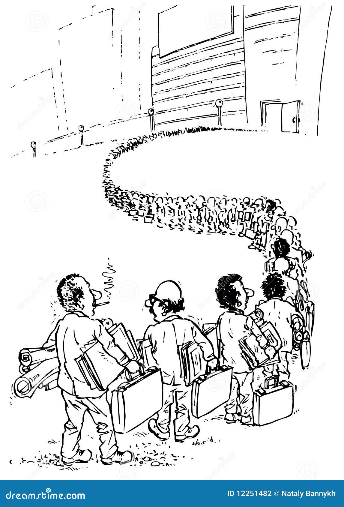 Next in turn for grants stock illustration. Illustration of plan - 12251482