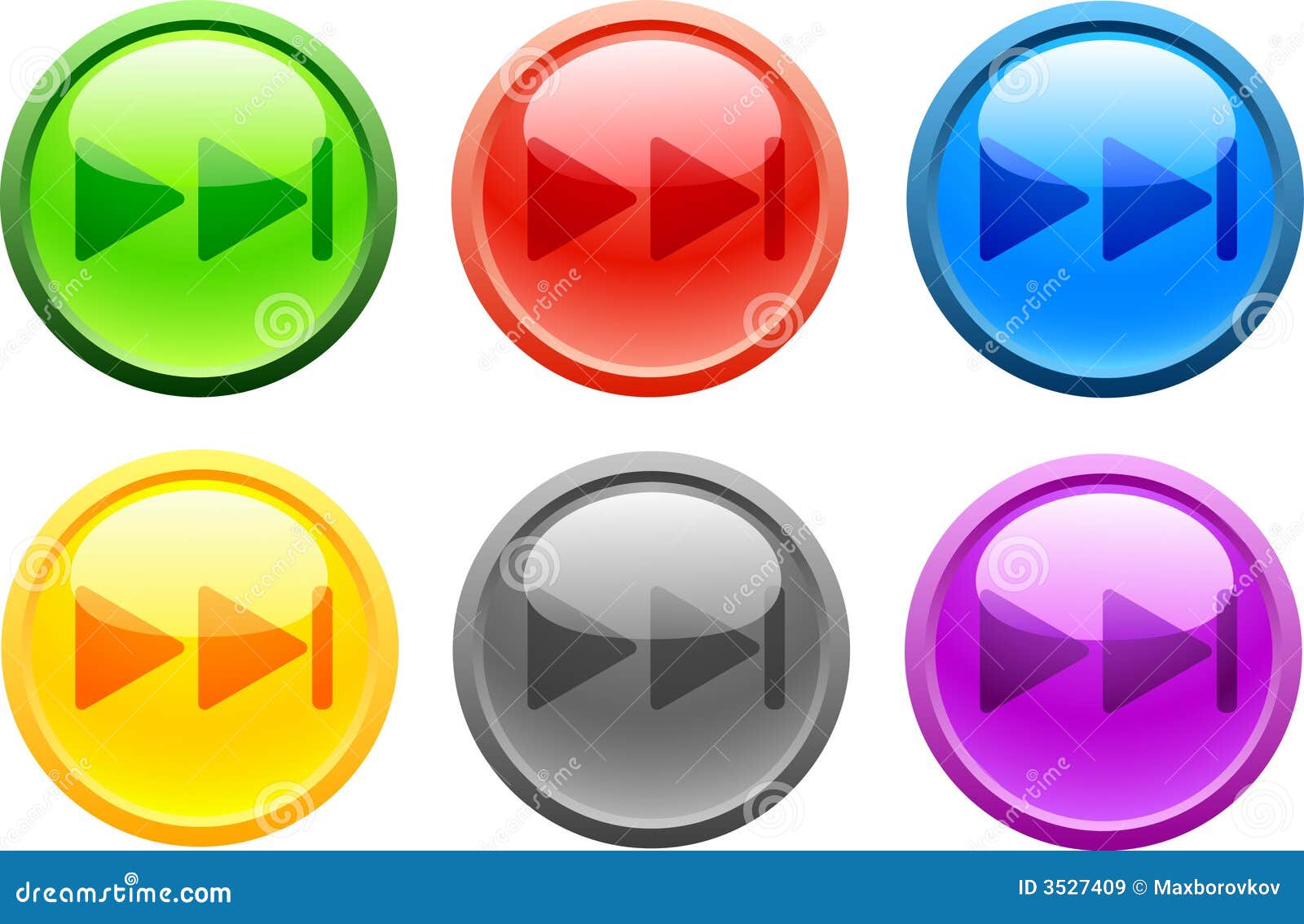 Next. [Vector] stock vector. Illustration of color, icon - 3527409