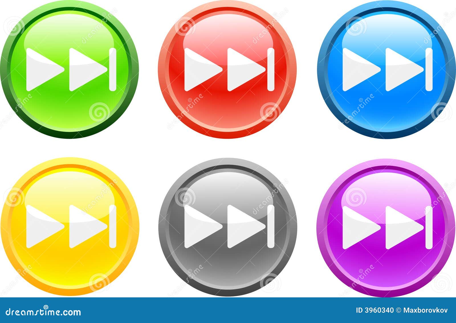 Next. [Vector] stock vector. Illustration of light, pause - 3960340