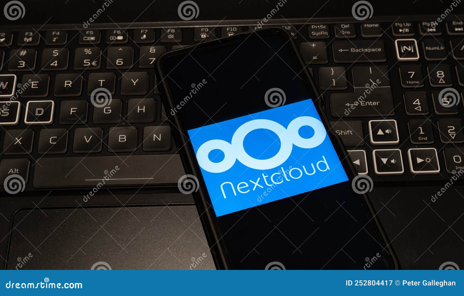 Nextcloud Logo on Mobile Phone , Sydney Australia July 30 2022 ...