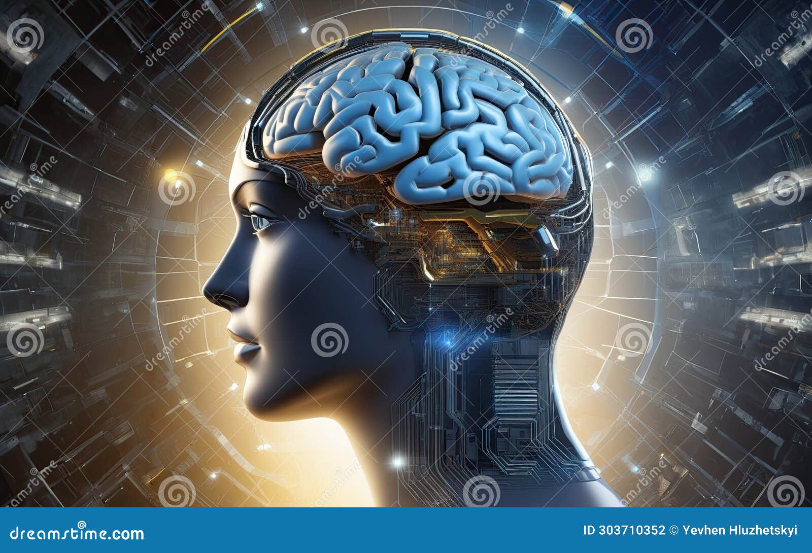 The Nexus of Mind and Machine. the Character is Fictional, the Image ...