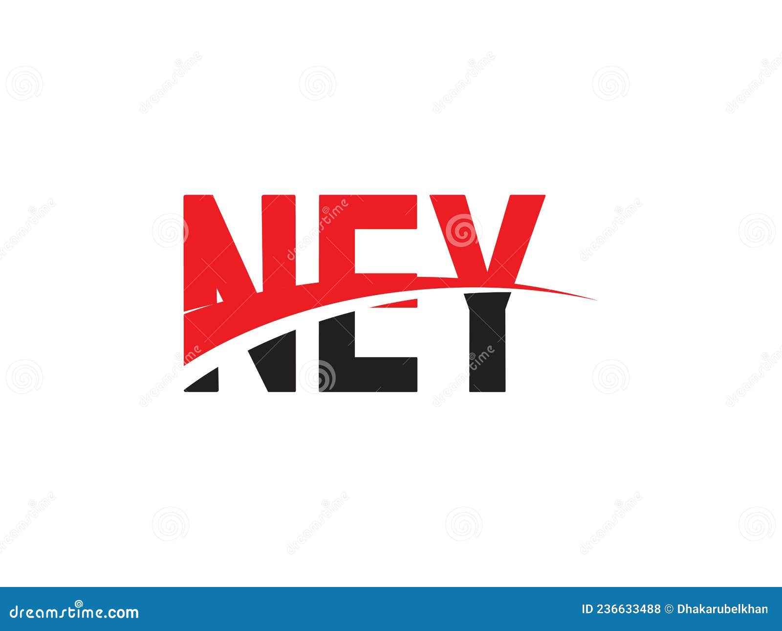 NEY Letter Initial Logo Design Vector Illustration Stock Vector ...