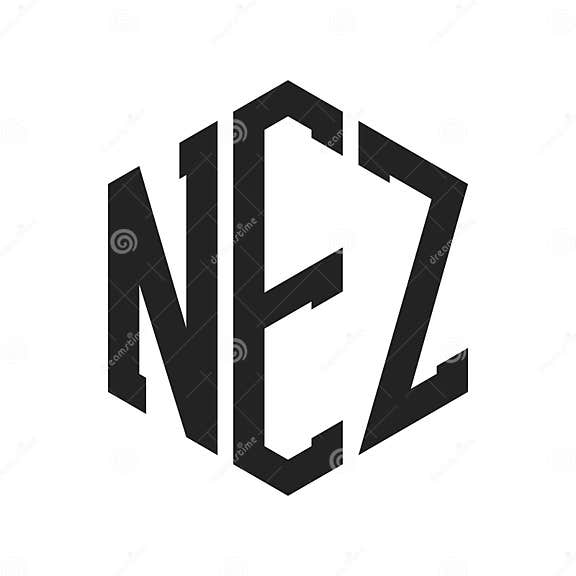 NEZ Logo Design. Initial Letter NEZ Monogram Logo Using Hexagon Shape ...