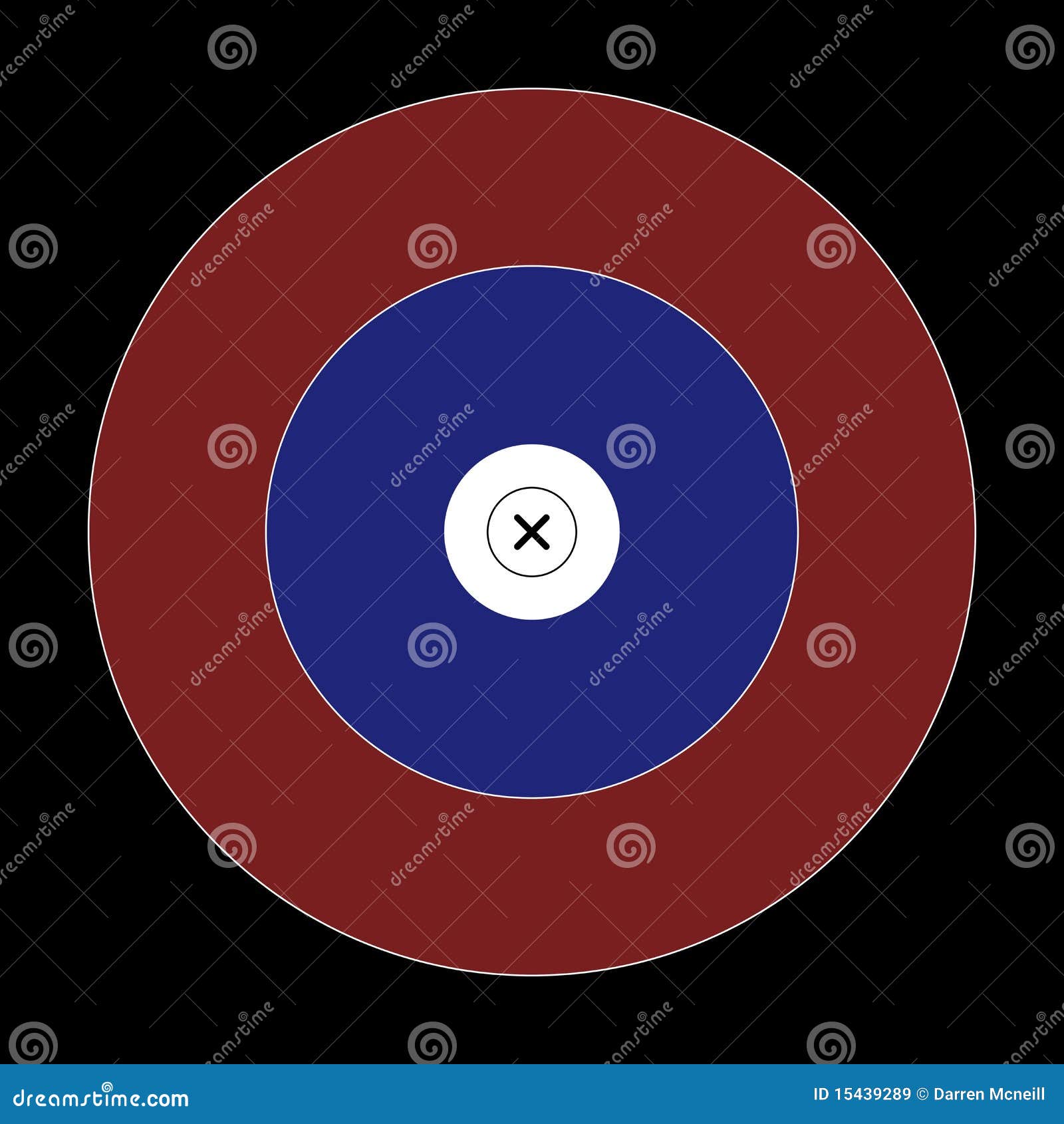 NFAA IFAA 50 CM HUNTER Field Target Face Stock Illustration ...