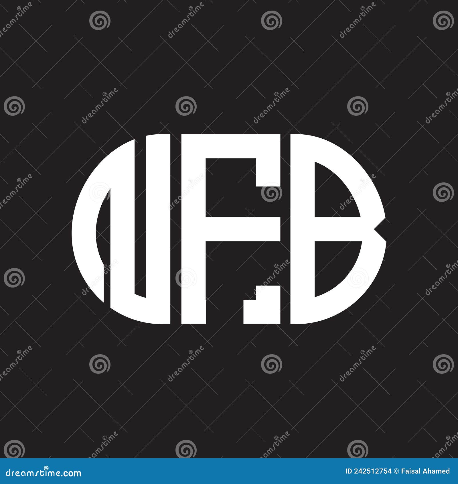 NFB Letter Logo Design on Black Background. NFB Creative Initials ...