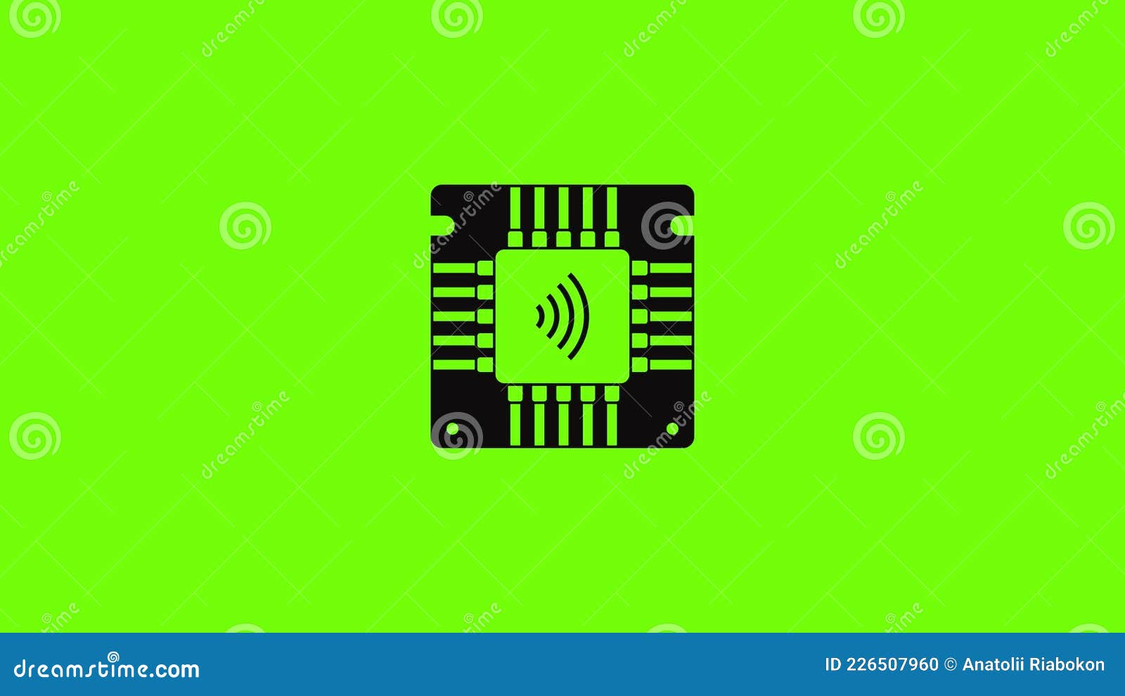 Nfc chip icon animation stock footage. Video of simple - 226507960