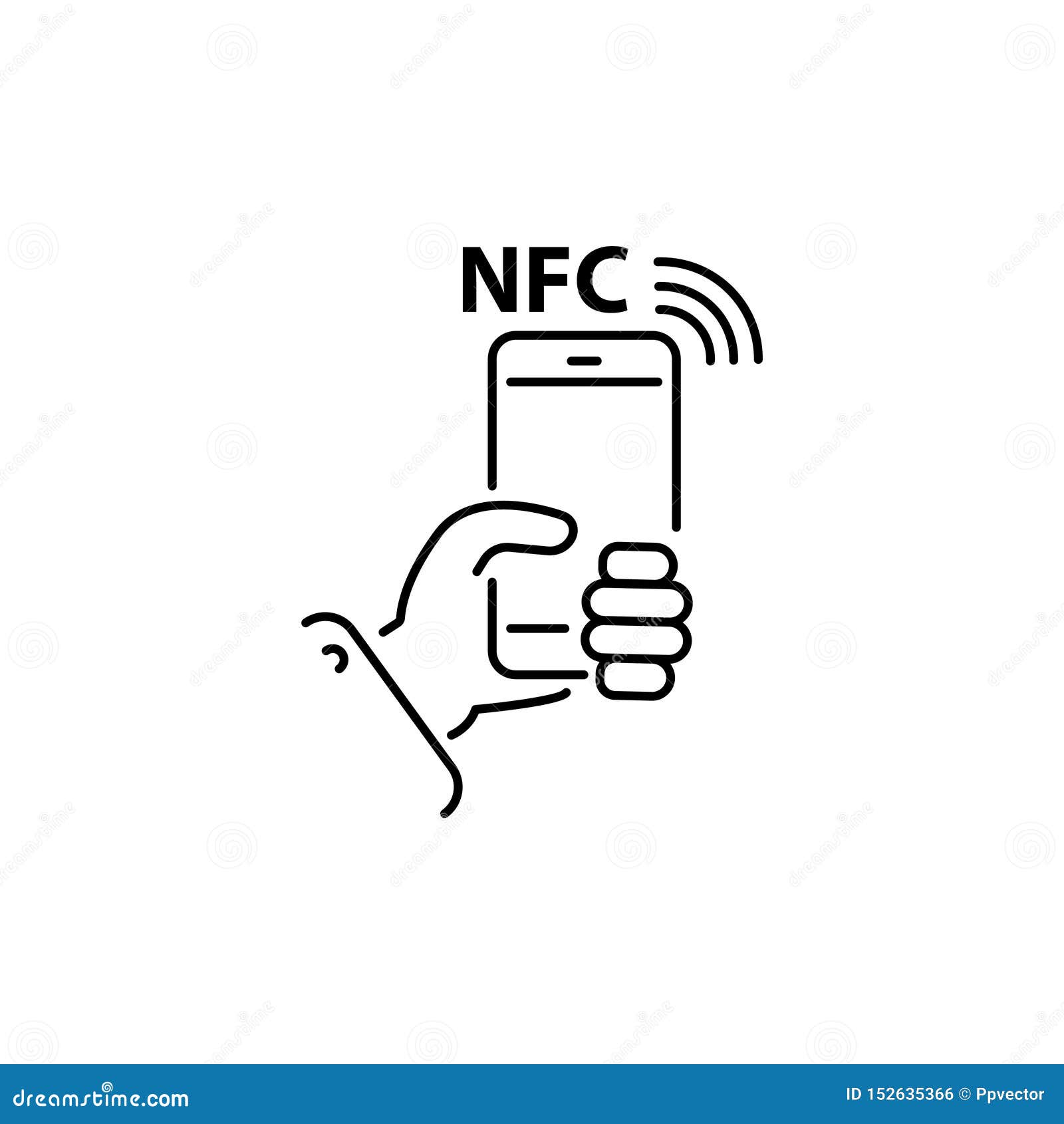 NFC Mobile Phone, NFC Payment with Mobile Phone Smartphone Line, Linear ... NFC Mobile Phone, NFC Payment with Mobile Phone Smartphone Line, Linear ...