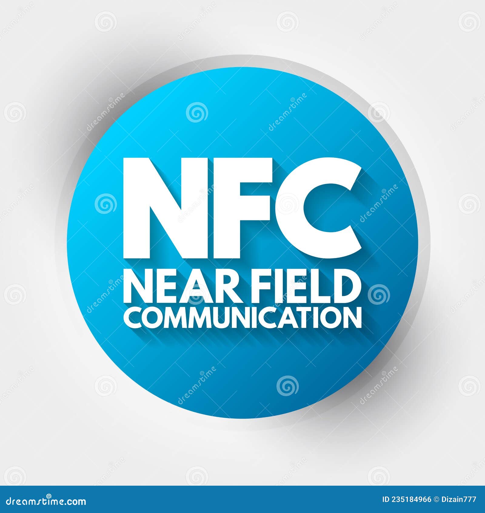 NFC - Near Field Communication Acronym, Technology Concept Background ...