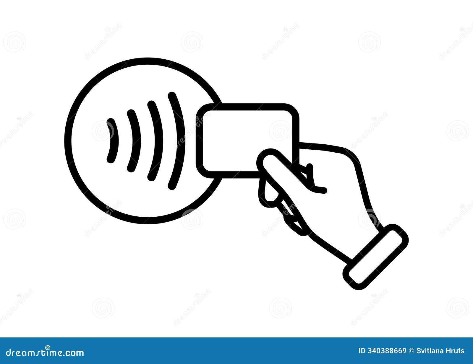 NFC Payment Icon. Contactless Payment Concept. Contactless NFC Payment ...