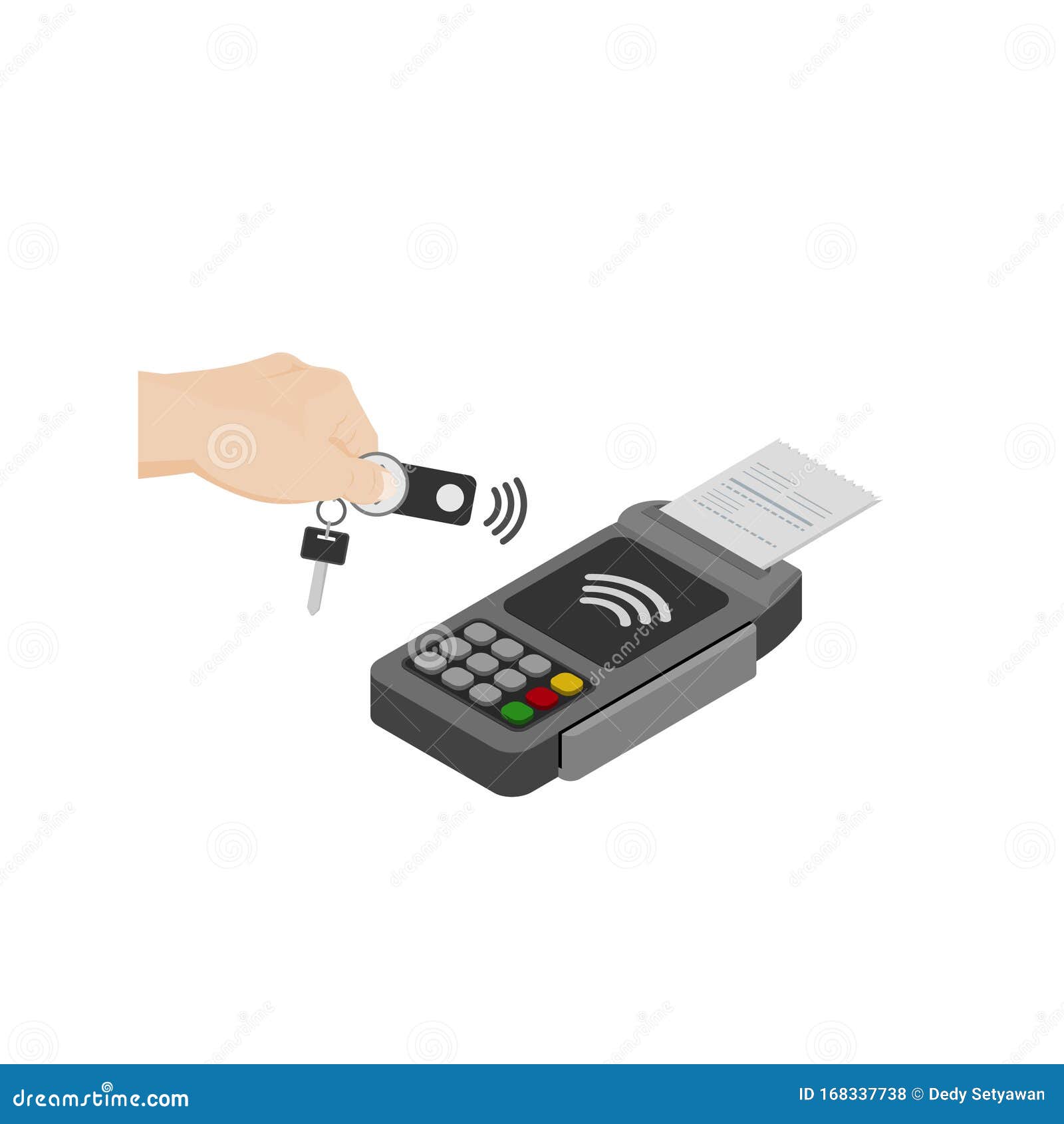 NFC payment key fob editorial stock photo. Illustration of finance ...
