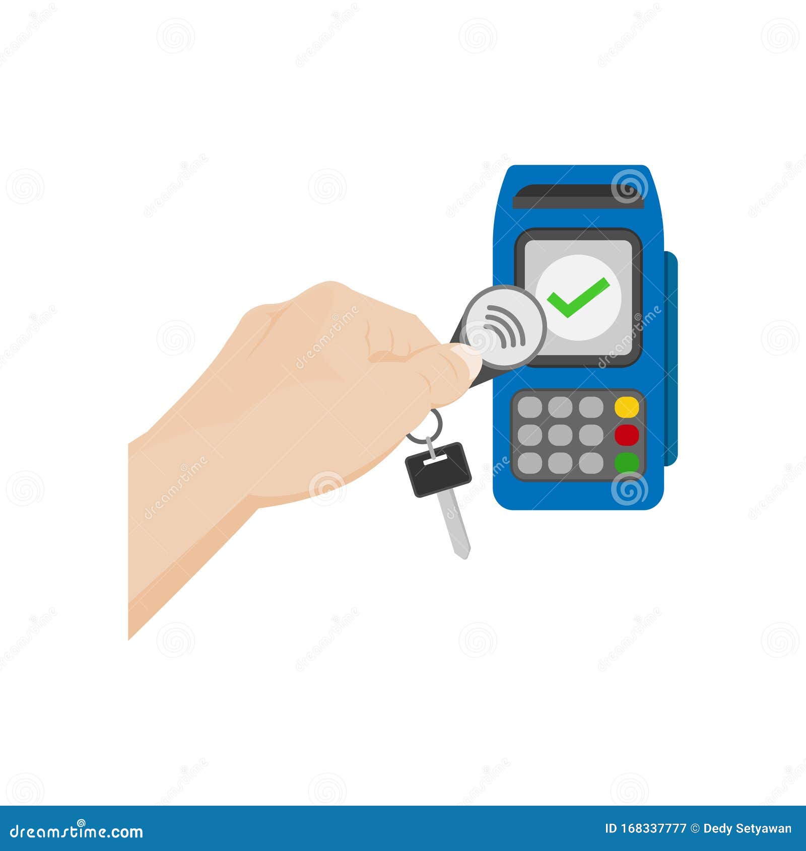 NFC payment key fob editorial photography. Illustration of ecommerce ...