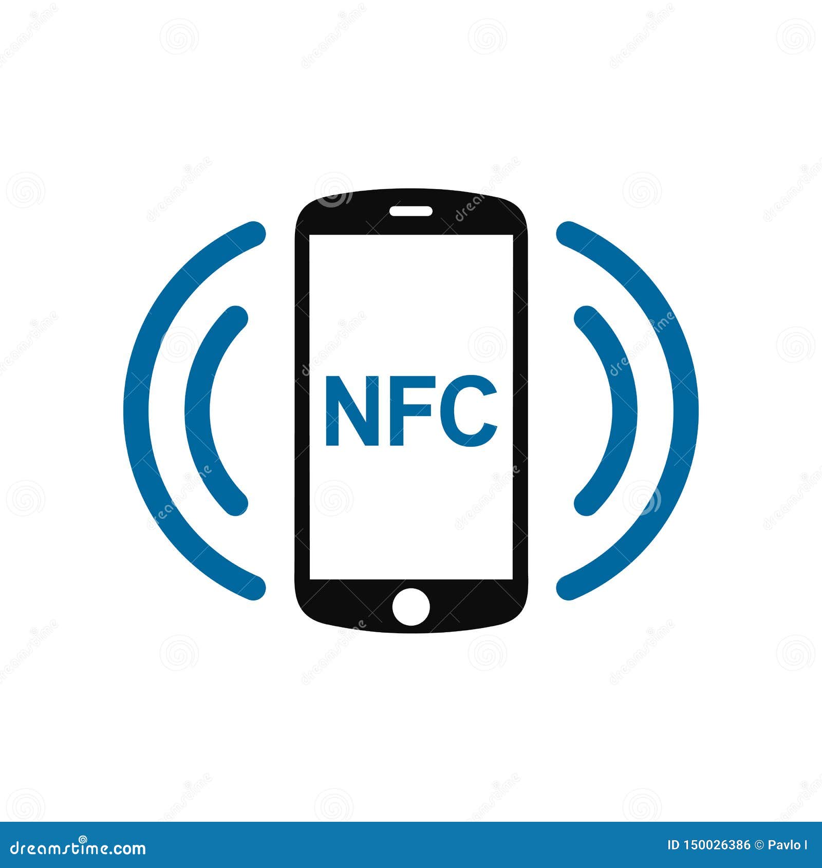 NFC Payment Technology Icon. Near Field Communication Concept, Fast ... NFC Payment Technology Icon. Near Field Communication Concept, Fast ...