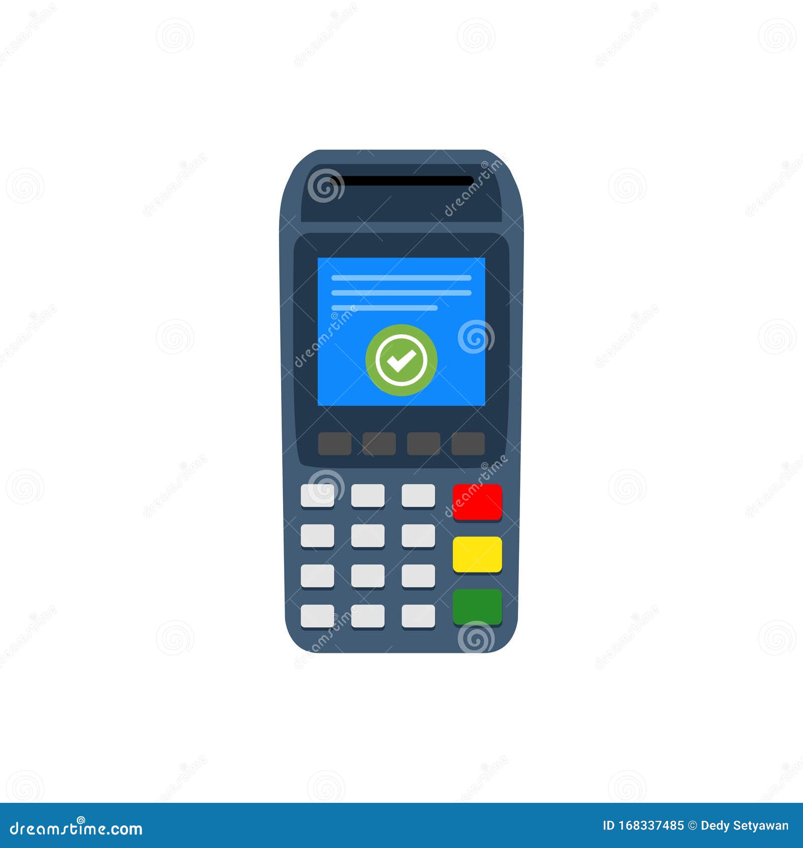 Contactless Payment Machine Stock Vector - Illustration of access ...