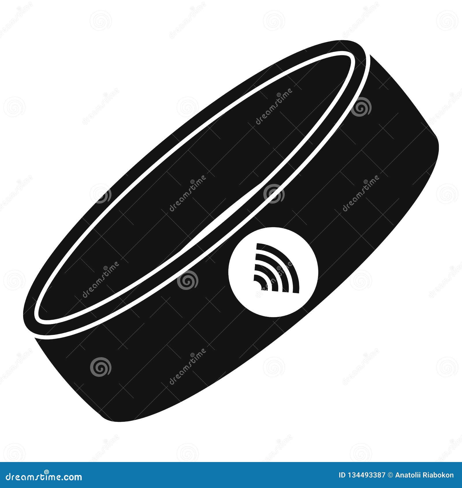 Nfc Smart Bracelet Icon, Simple Style Stock Vector - Illustration of ...