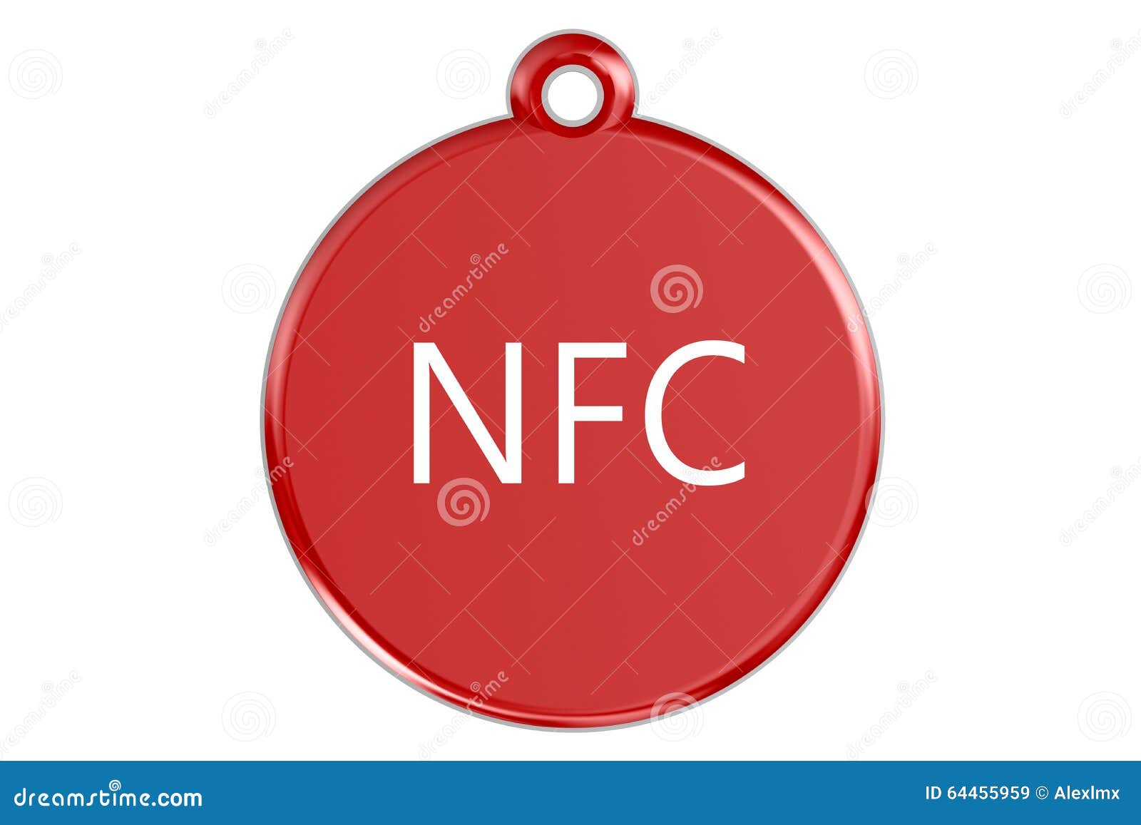 NFC tag stock illustration. Illustration of background - 64455959