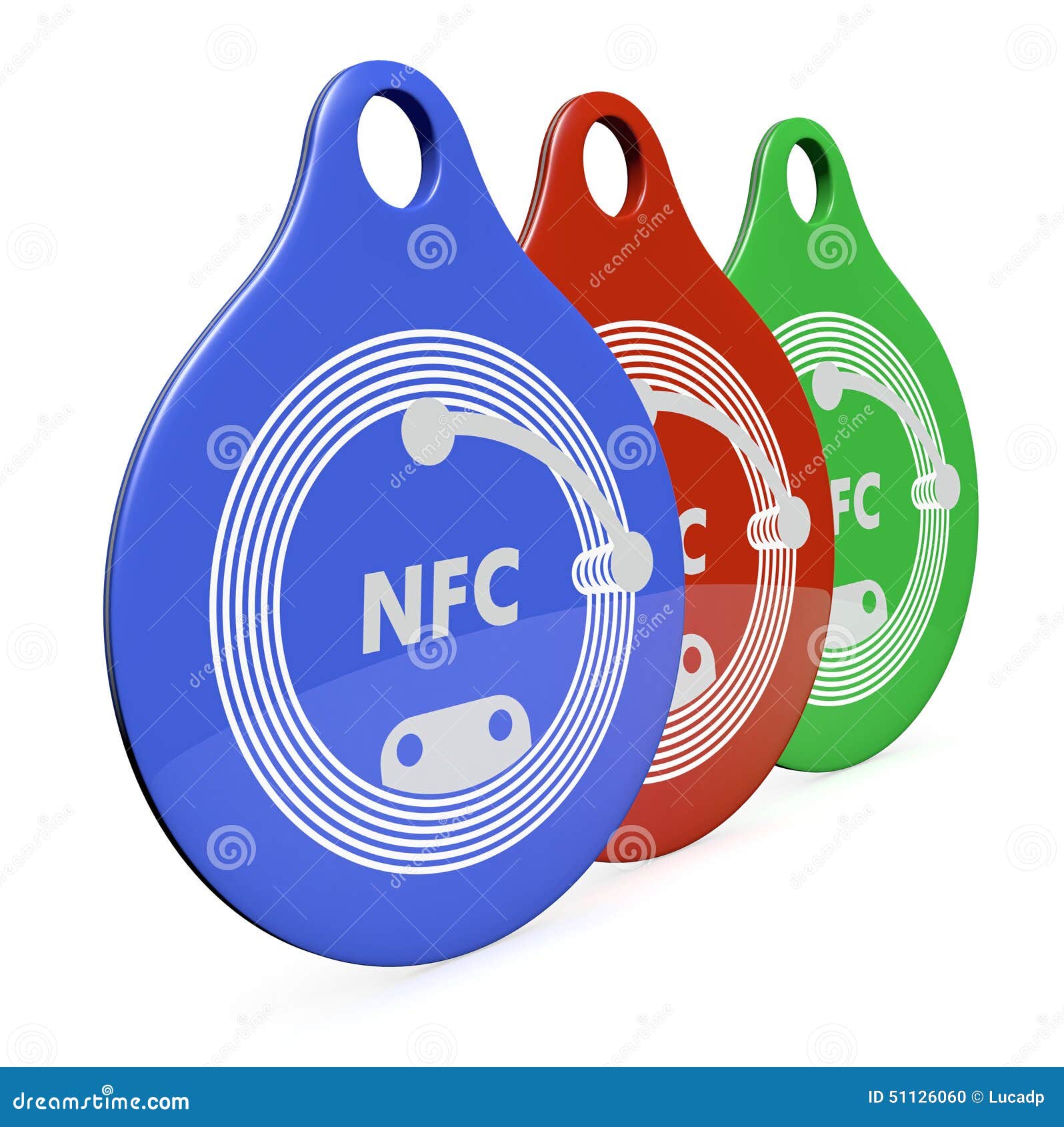 Nfc tags stock illustration. Illustration of background - 51126060