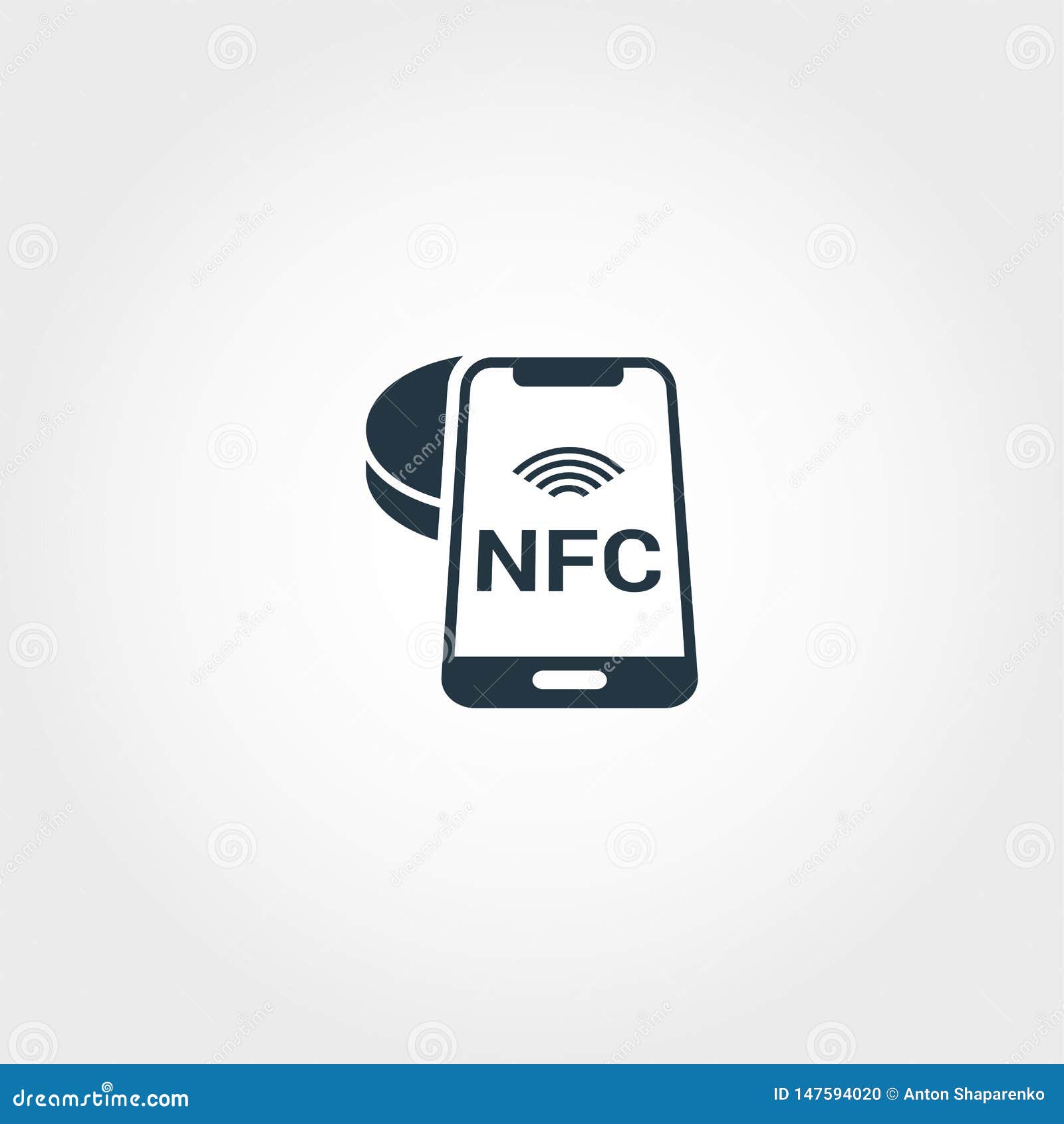 Nfc Technology Icon. Monochrome Creative Design from Smart Devices Icon ...
