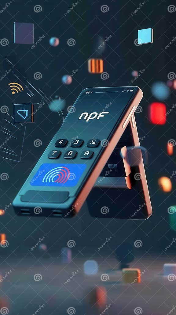 NFC Technology. Simplifying Contactless Communication Stock ...