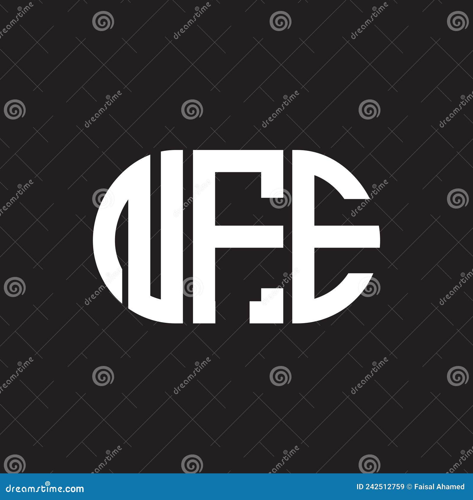 NFE Letter Logo Design on Black Background. NFE Creative Initials ...