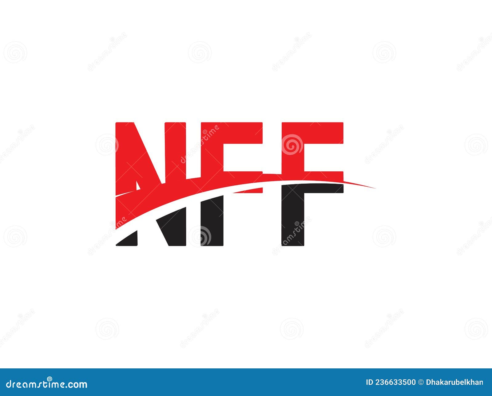 NFF Letter Initial Logo Design Vector Illustration Stock Vector ...