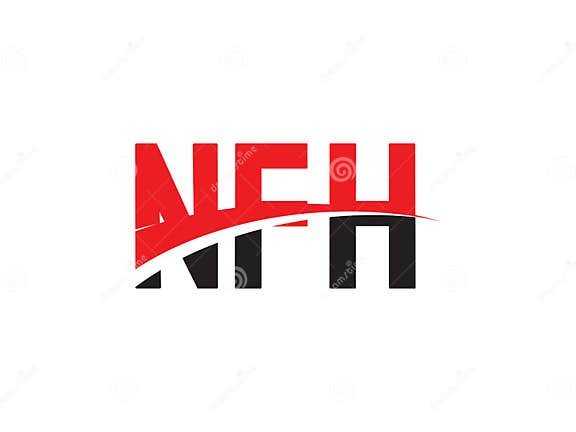 NFH Letter Initial Logo Design Vector Illustration Stock Vector ...