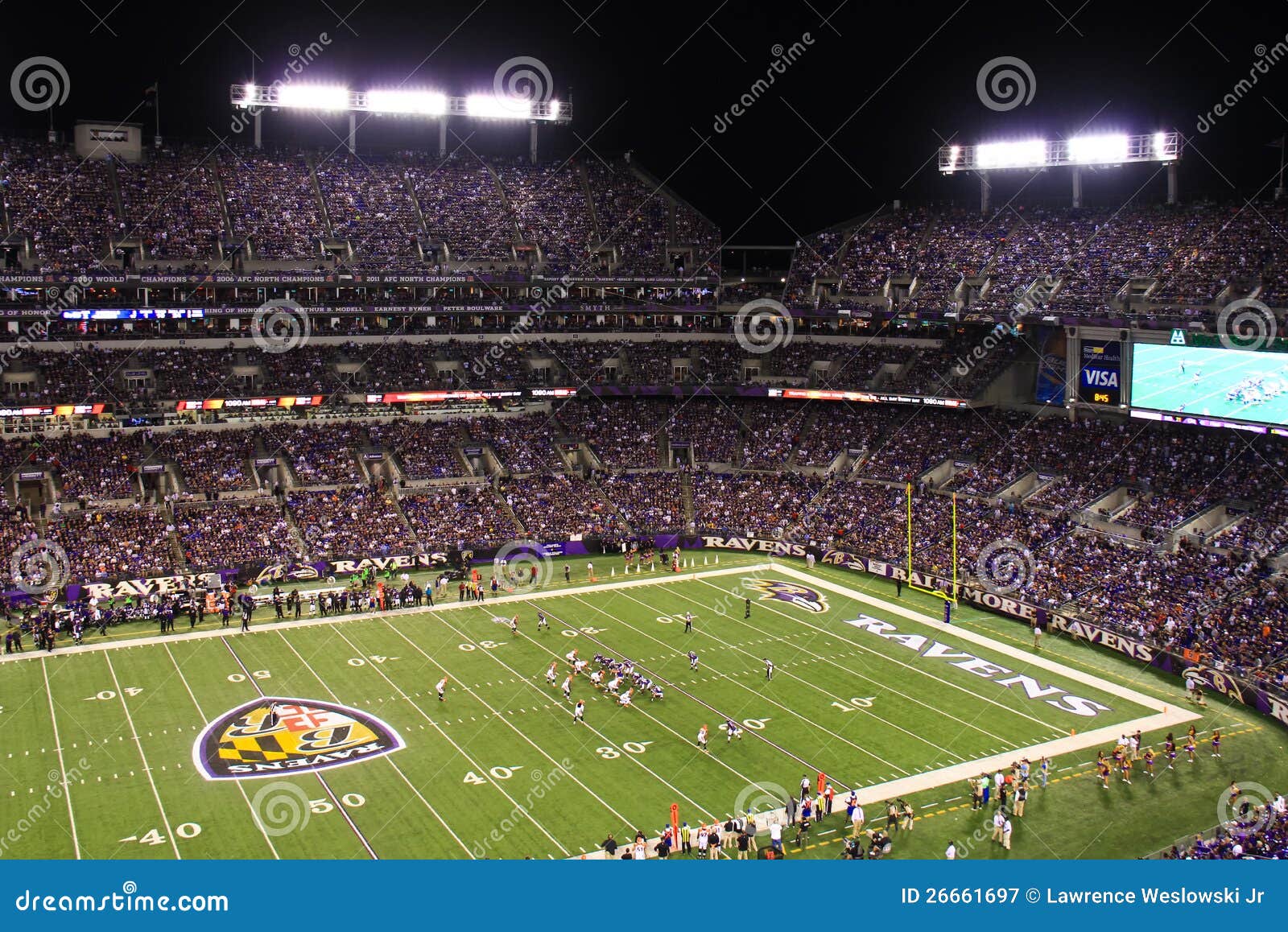 NFL Football Monday Night Lights Editorial Photography - Image of ...