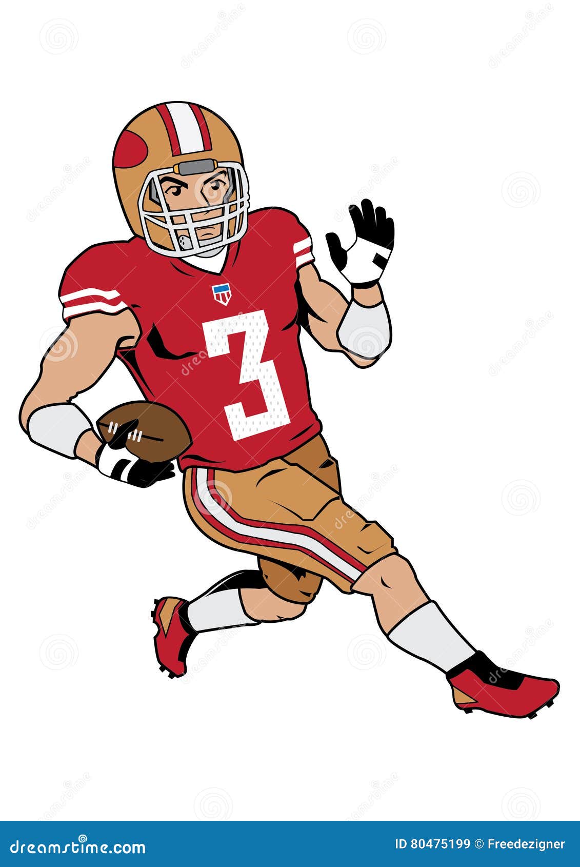 Nfl player editorial stock image. Illustration of super - 80475199