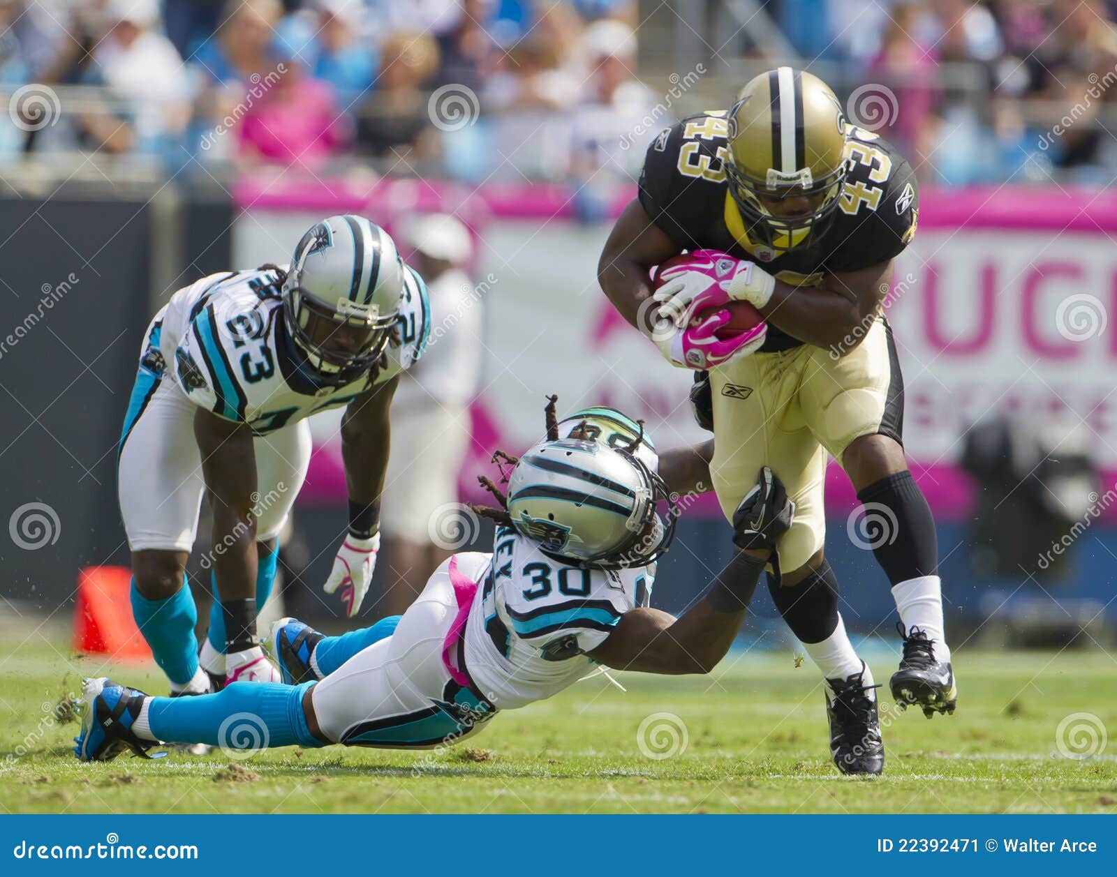 NFL: Santos Del 9 De Octubre Contra Panteras Foto editorial - Imagen de ...