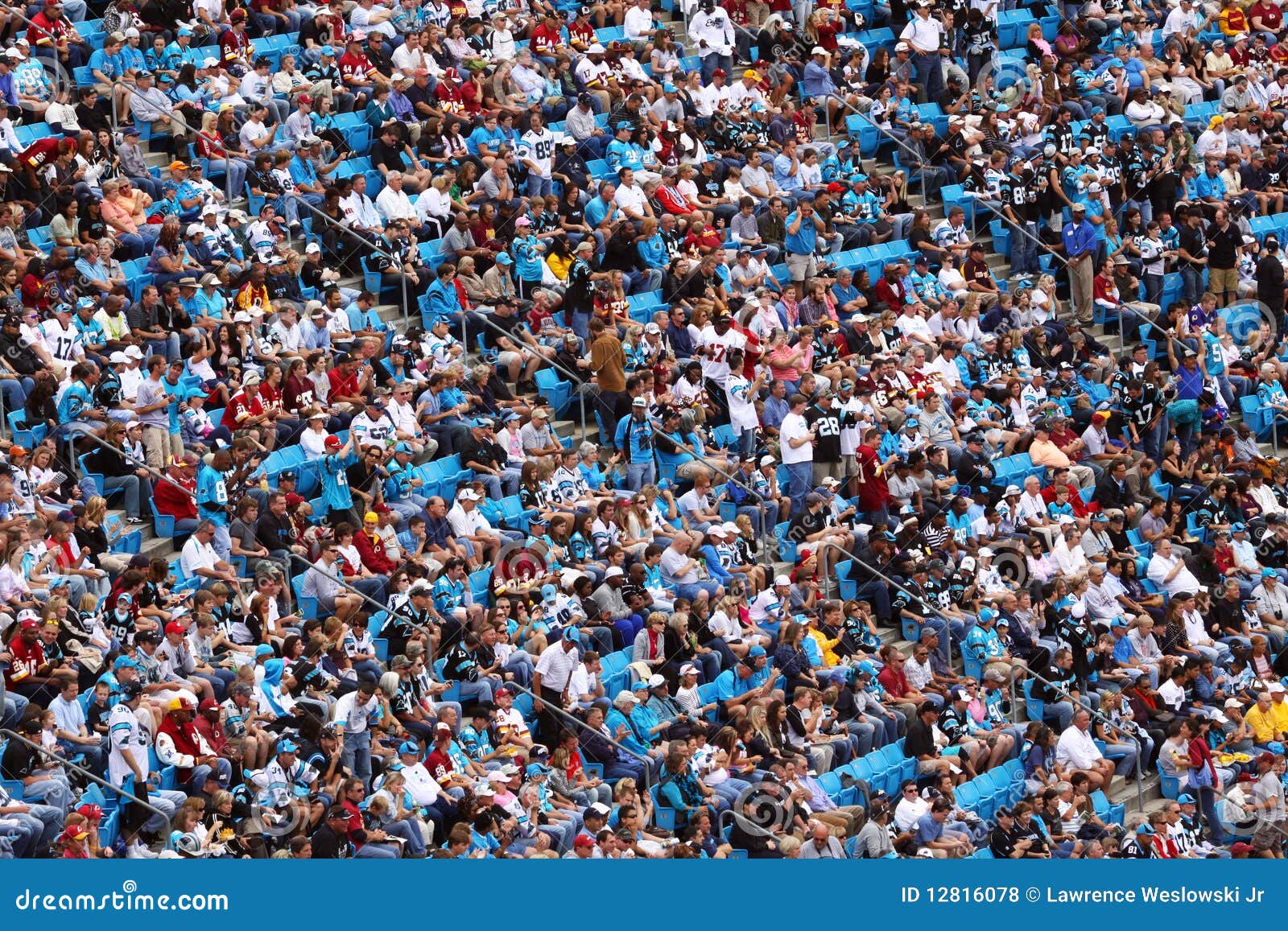 NFL - a Sea of Colorful Fans Editorial Stock Photo - Image of center ...