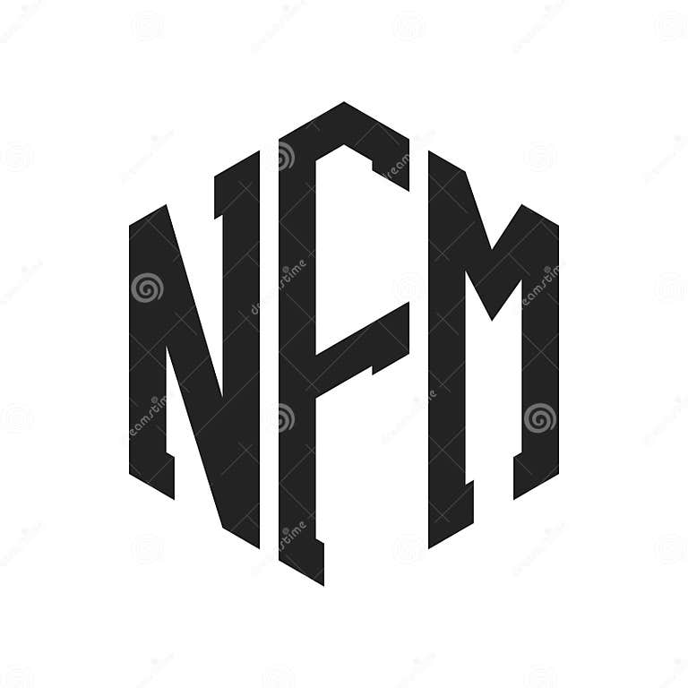 NFM Logo Design. Initial Letter NFM Monogram Logo Using Hexagon Shape ...