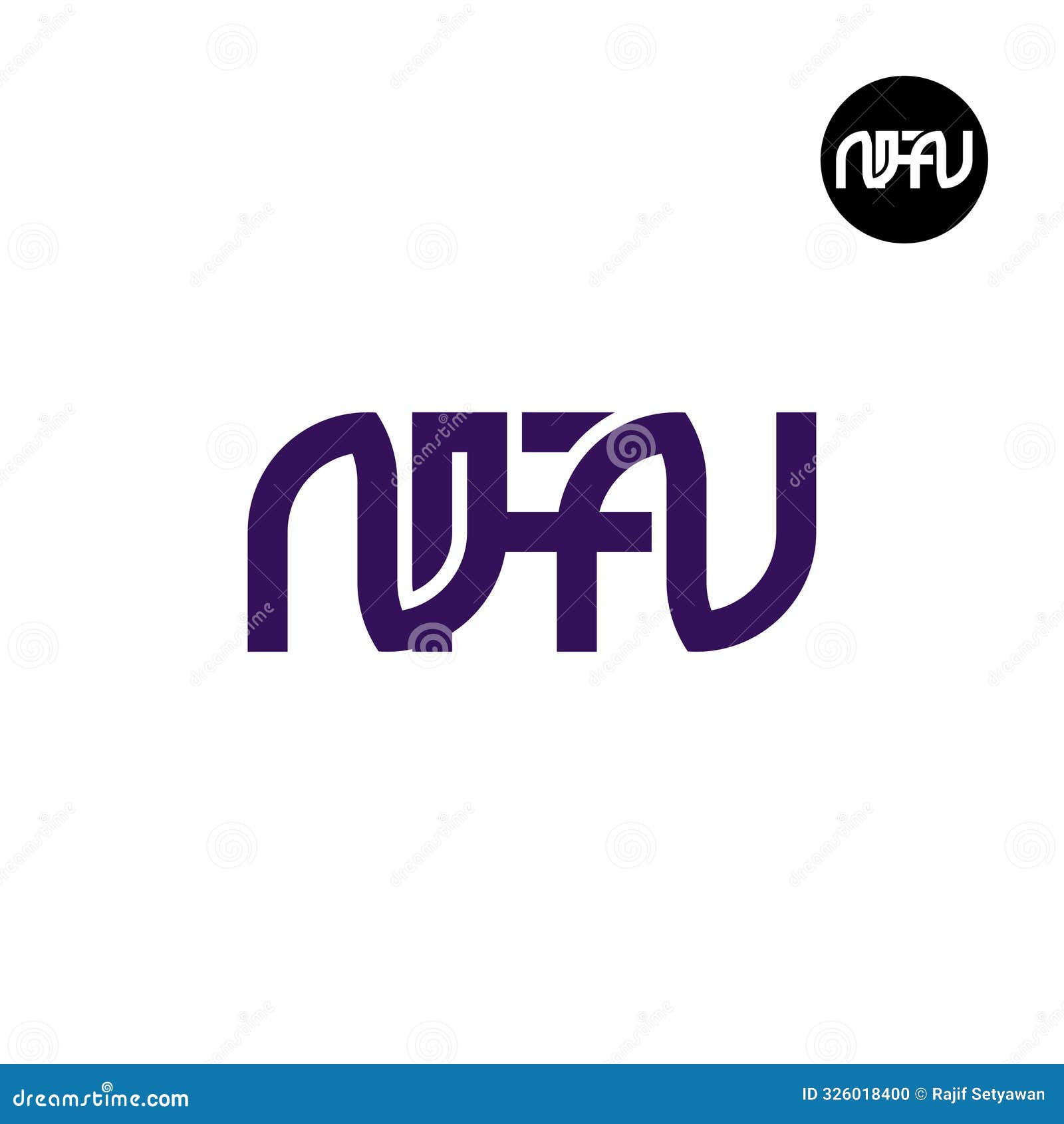 NFN Logo Letter Monogram Design Stock Vector - Illustration of brands ...