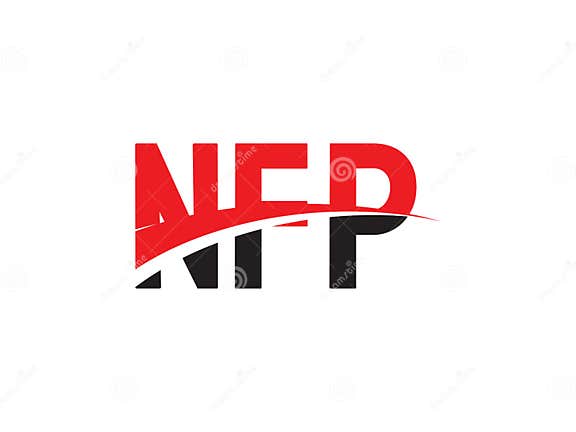 NFP Letter Initial Logo Design Vector Illustration Stock Vector ...