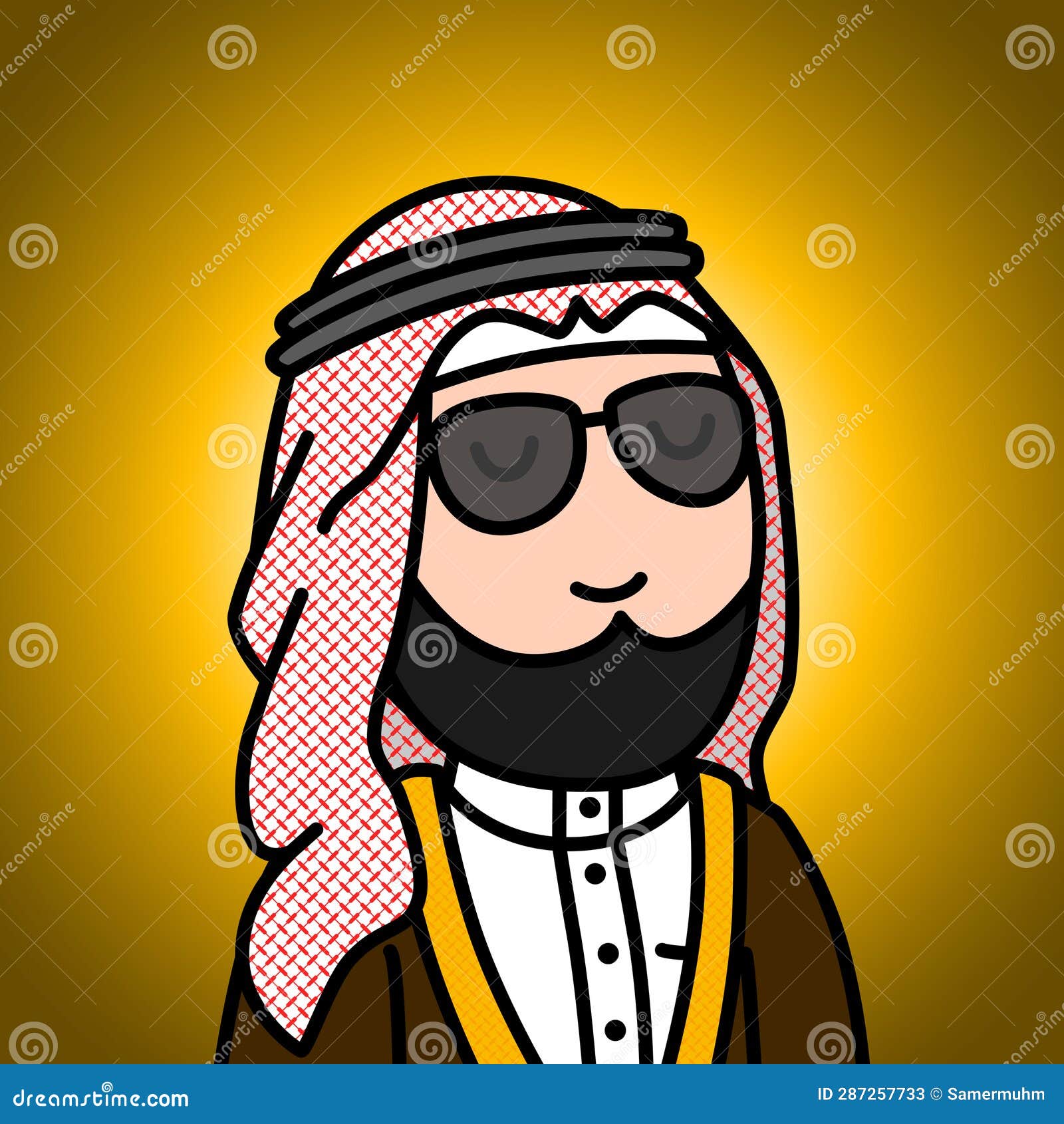NFT Arab Family Doodles Art Stock Illustration - Illustration of style ...