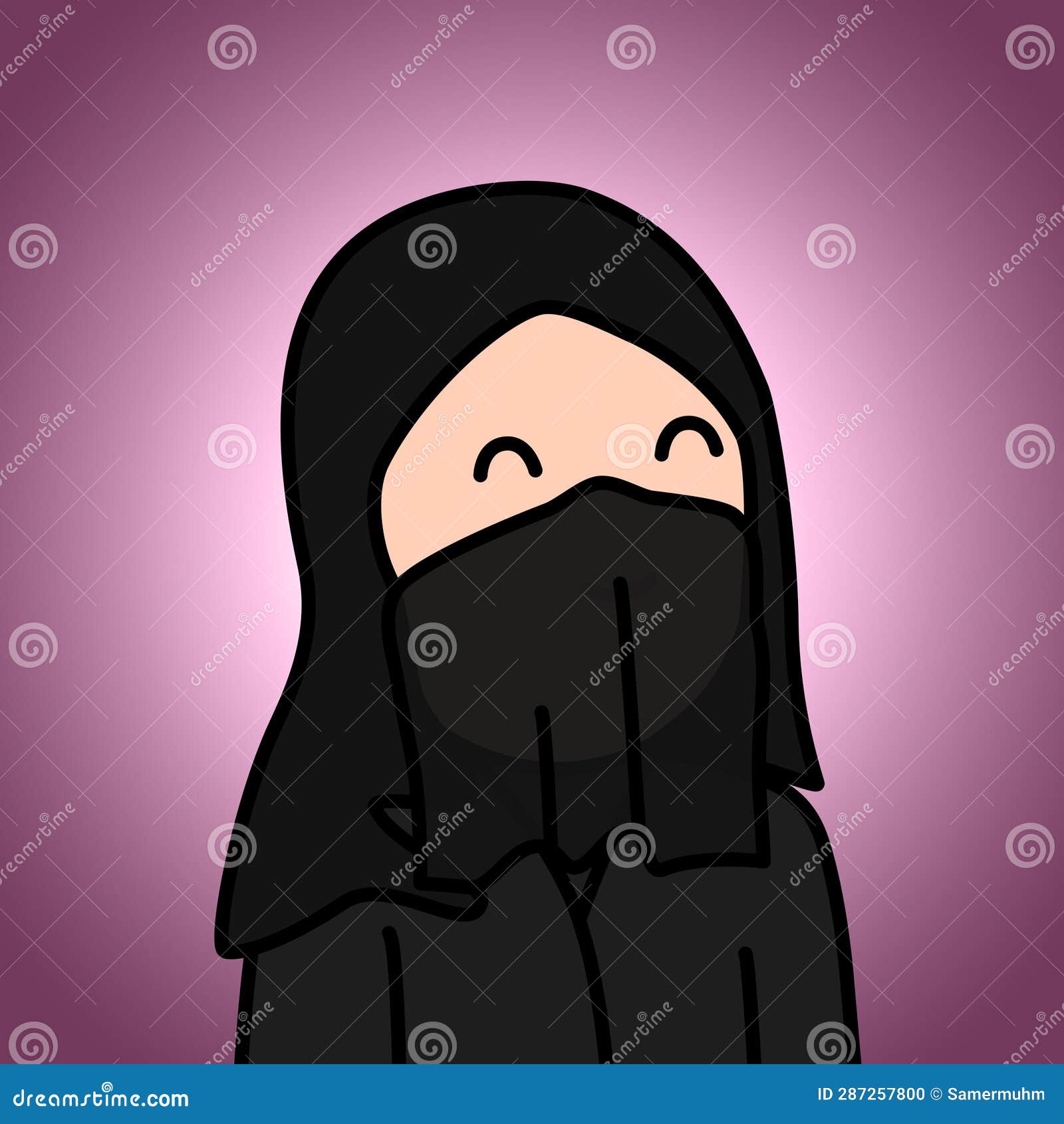 NFT Arab Family Doodles Art Stock Illustration - Illustration of eyes ...