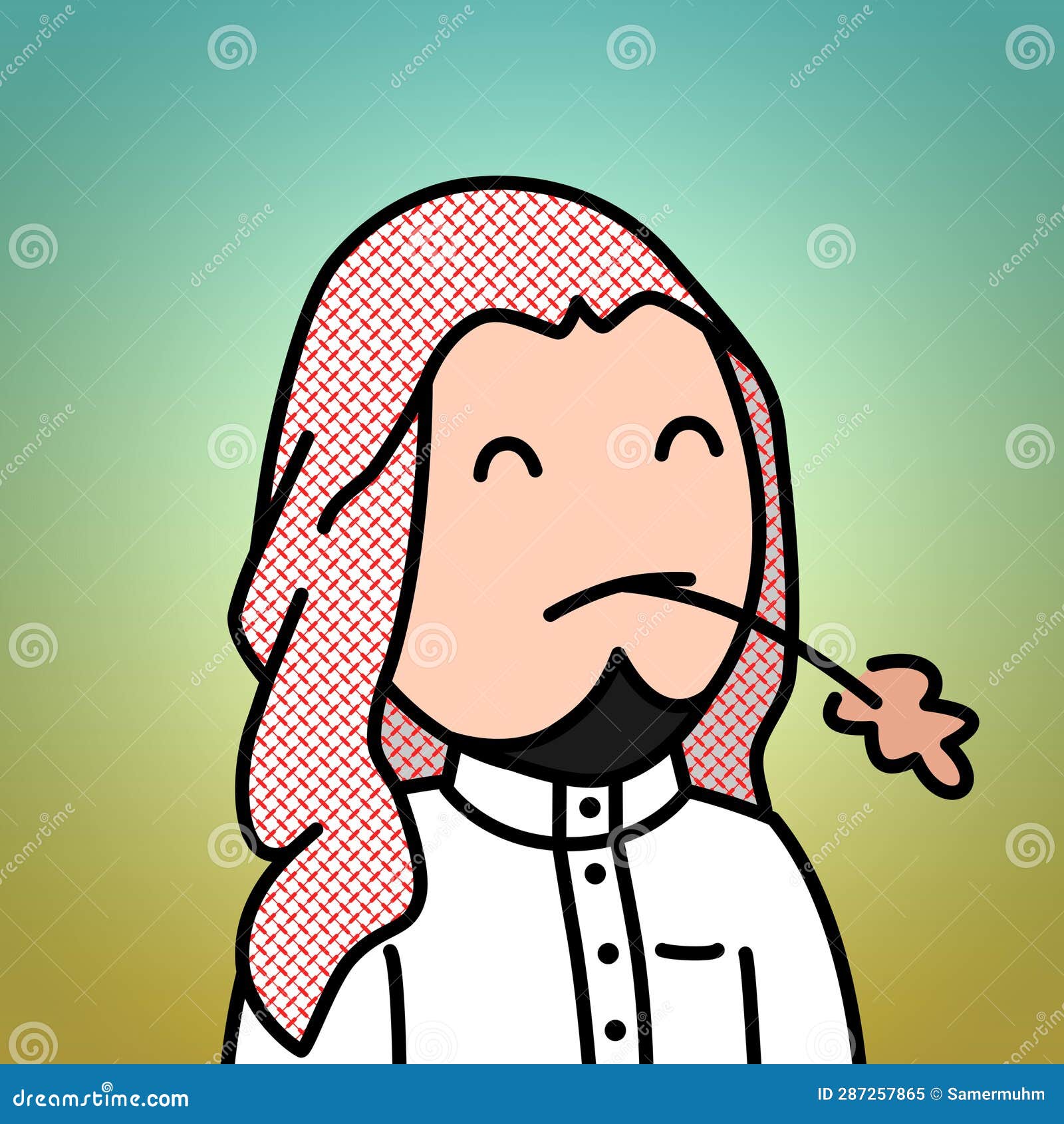 NFT Arab Family Doodles Art Stock Illustration - Illustration of eyes ...