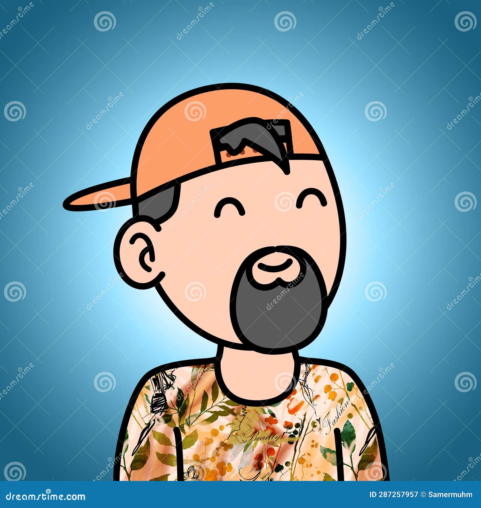 NFT Arab Family Doodles Art Stock Illustration - Illustration of style ...